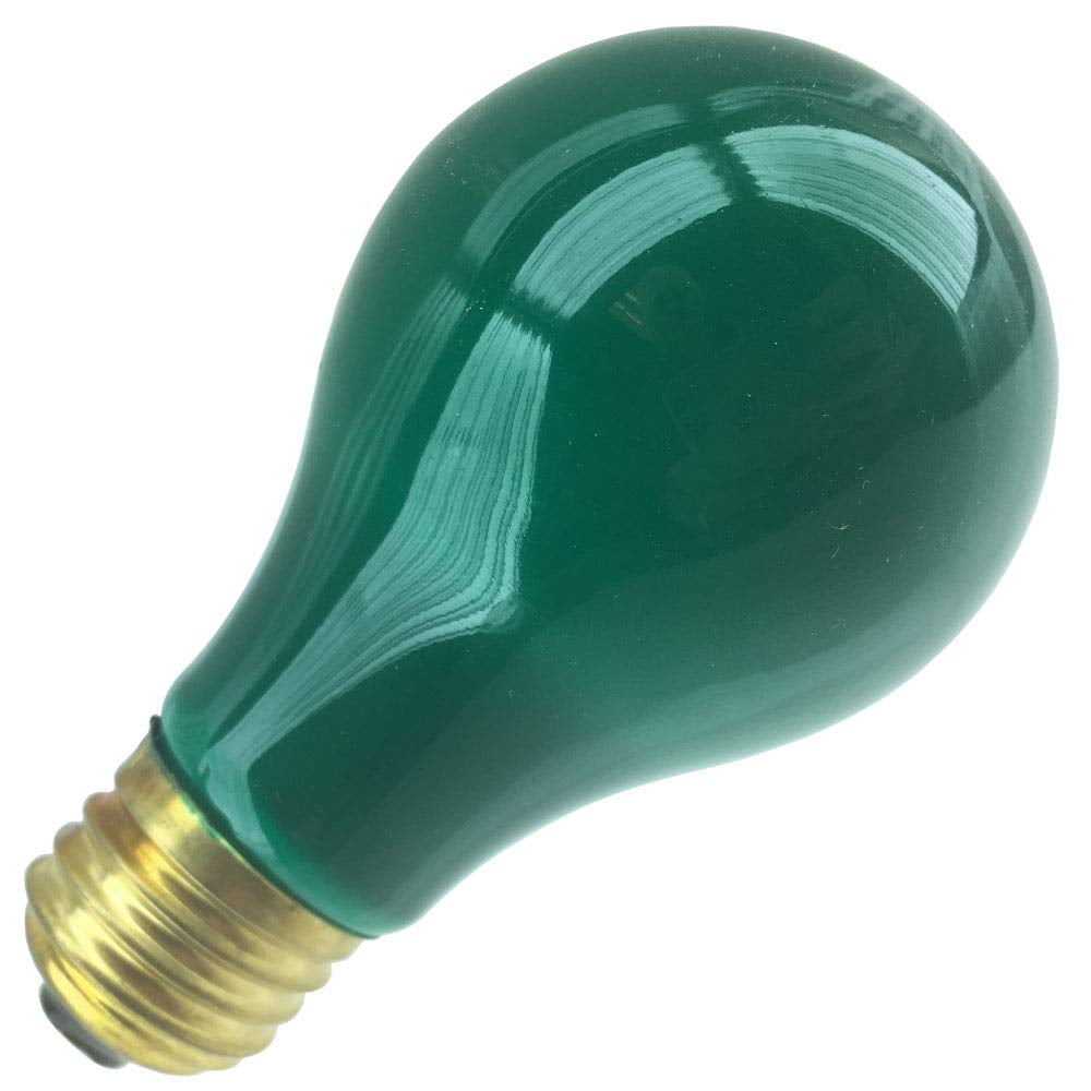 Specialty 60A/G, 120 Volt, 60 Watt, A19 Ceramic Green Novelty Light ...
