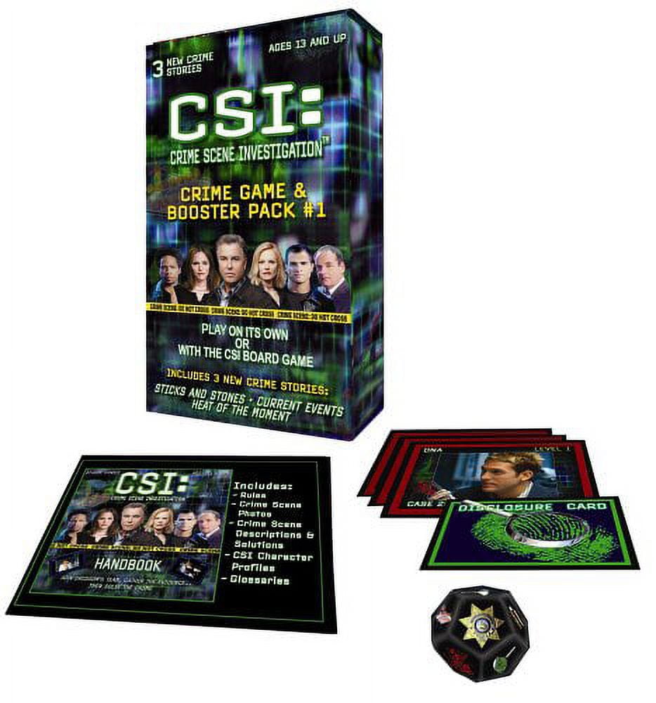Specialty Board Games CSI Crime Game Booster Pack with 3 New Crime ...