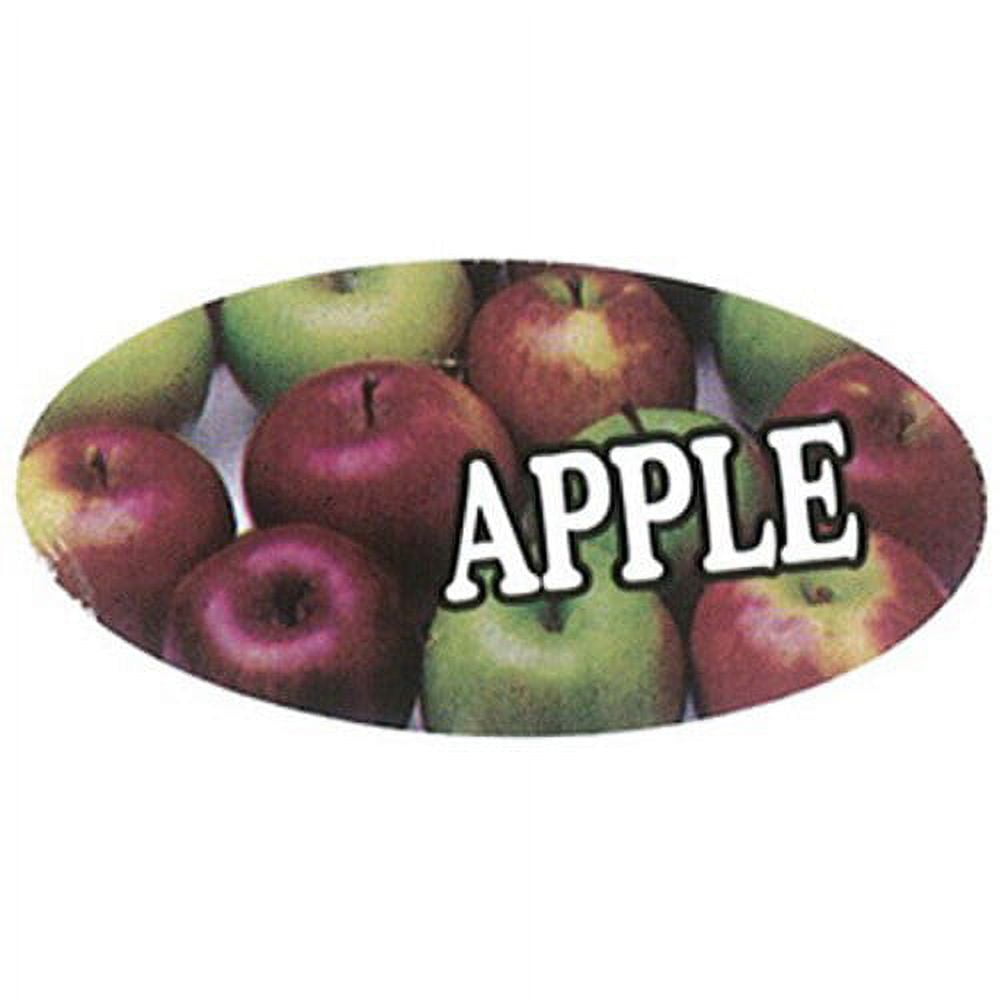 Specialty Printing Oval Apple Flavor Label, 1.96" x 31/32" | 1000/Roll ...