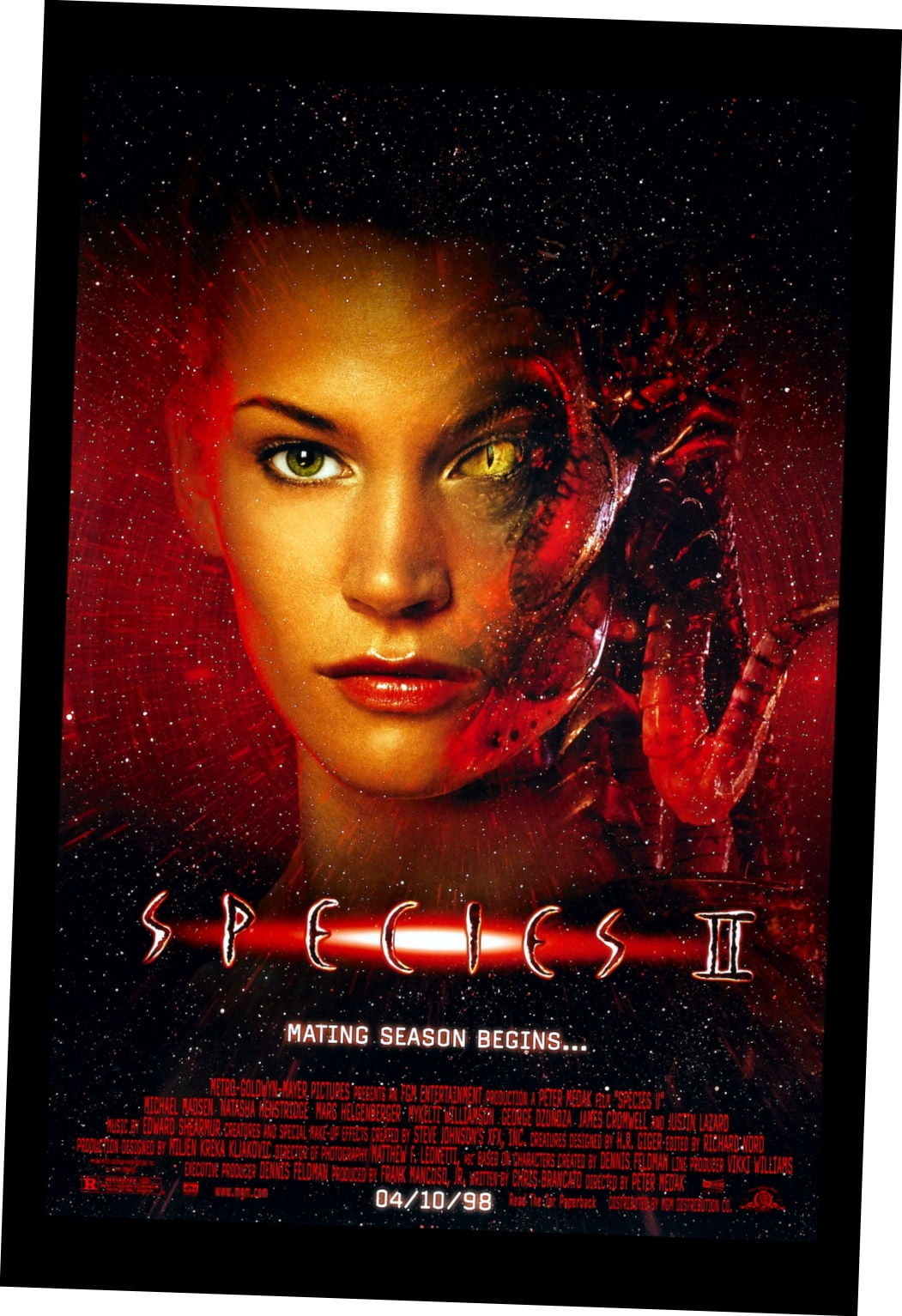 Species Pt 2 Movie poster 12x16 Print on Metal Sign 12in x 16in Square ...