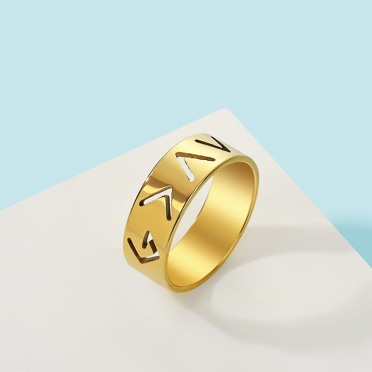 Specific Symbols Ring God Is Greater Than The Highs and Lows Dainty ...