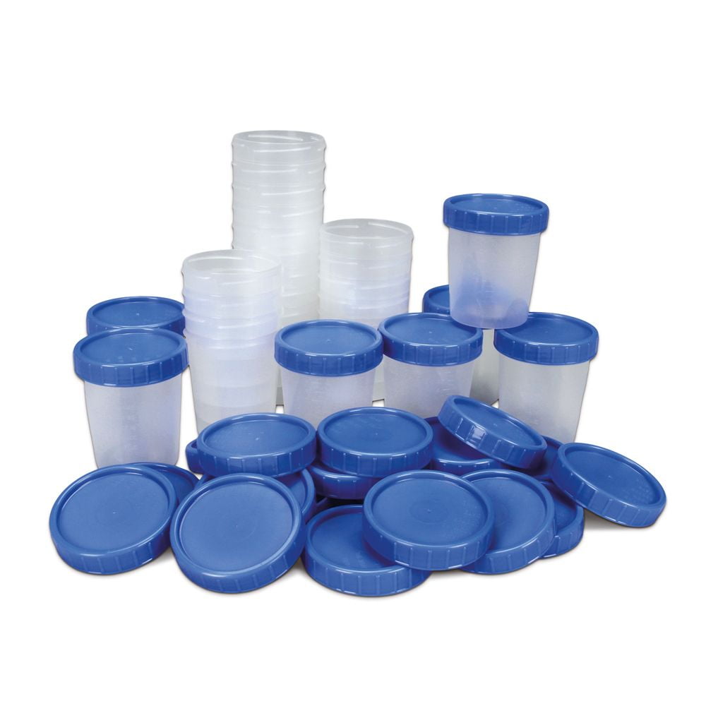 Specimen Cup And Cap, 4.5 Oz, Pack Of 25 - Walmart.com