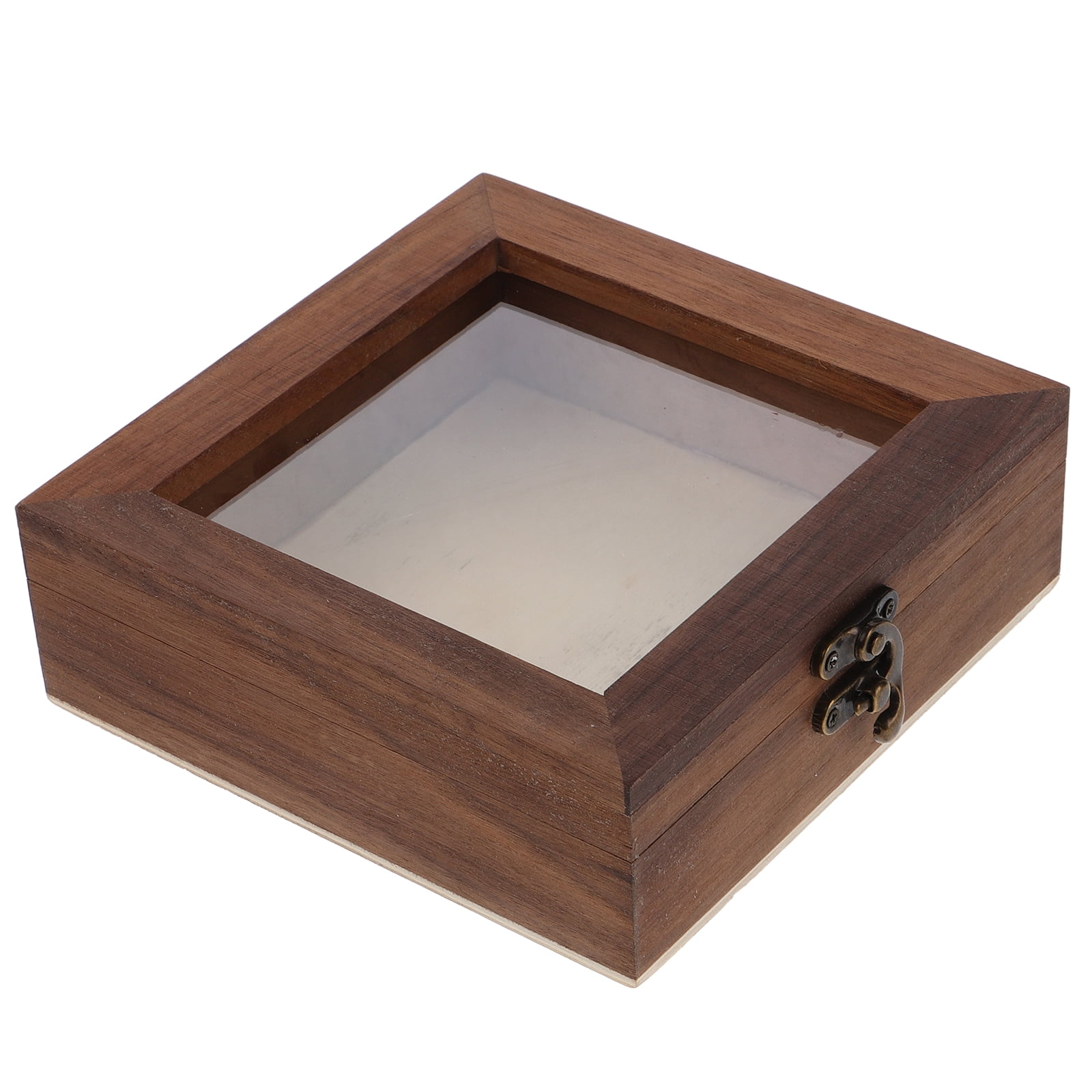 Wooden Display Case with Clear Acrylic Lid for Specimen Storage and ...