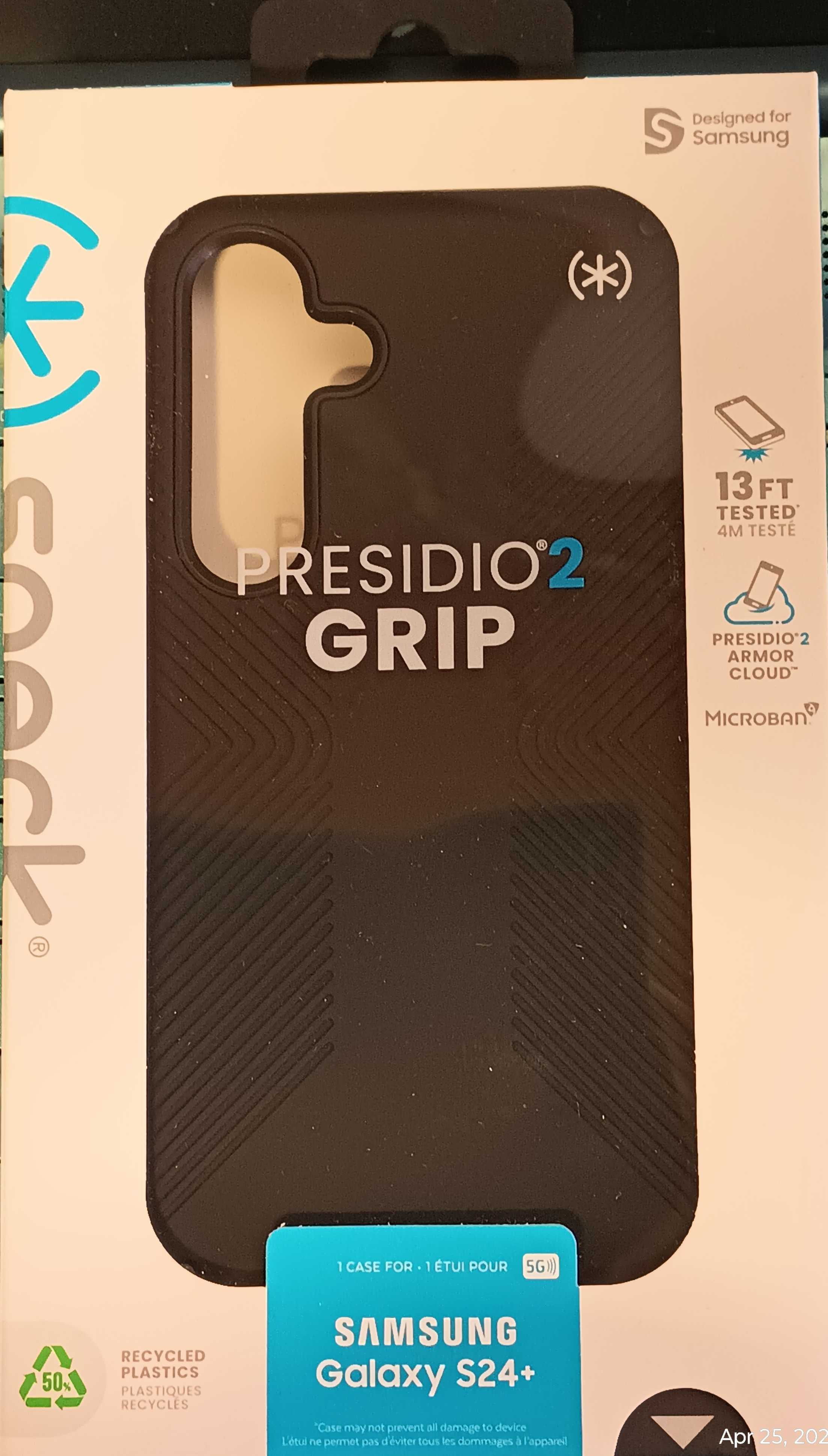Speck Presidio2 Grip Cell Phone Case for Samsung Galaxy S24 Plus, Black ...