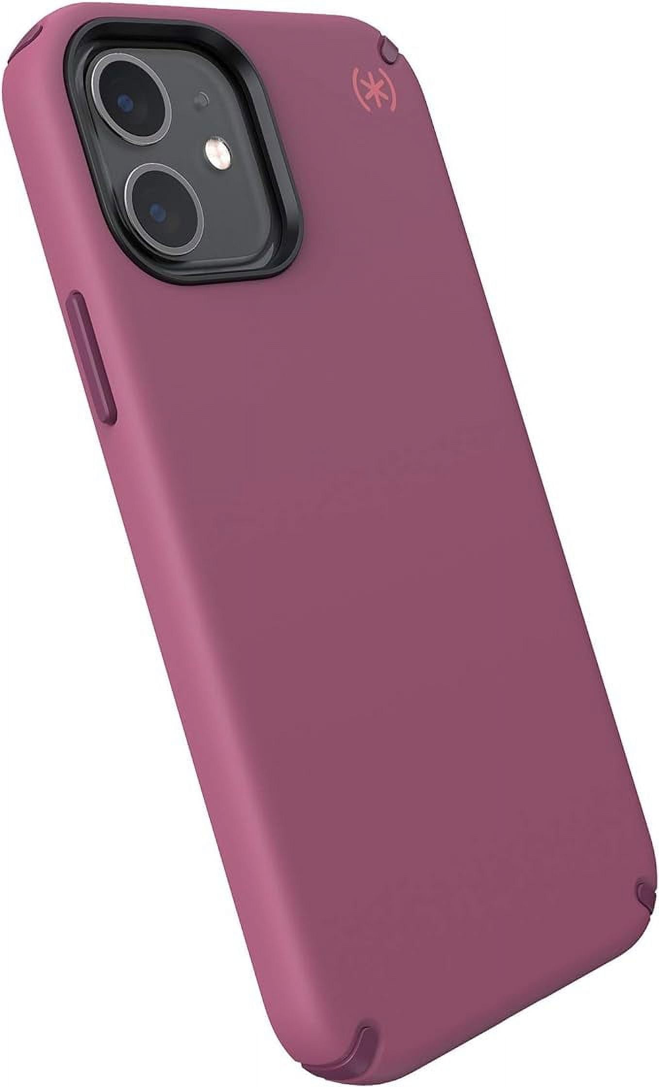 Speck Products Presidio2 PRO iPhone 12, iPhone 12 Pro Case, Lush Burgundy/Azalea Burgundy/Royal ...
