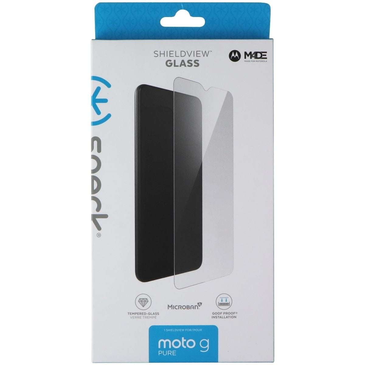 Speck ShieldView Glass Screen Protector for Motorola Moto G Pure ...