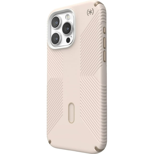 Speck iPhone 15 Pro Max 6.7 Inch Case-Presidio2 Grip-MagSafe/ClickLock-Bleached Bone/Heirloom ...