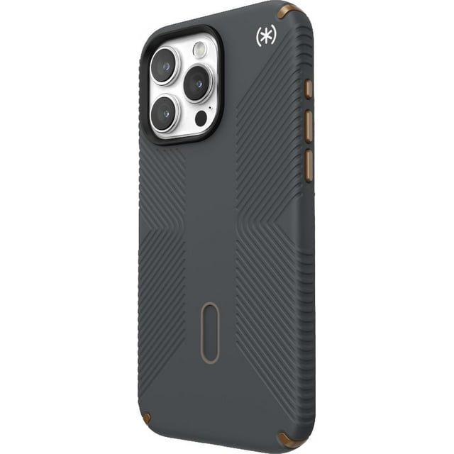 Speck Presidio2 Grip iPhone 15 Pro Max Case, 6.7 Inch, MagSafe, ClickLock, Grey/Bronze/White ...