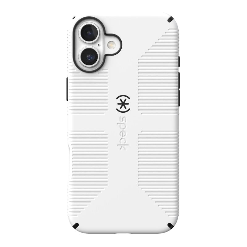 Speck iPhone 16 Plus CandyShell Grip with MagSafe in White and Black ...