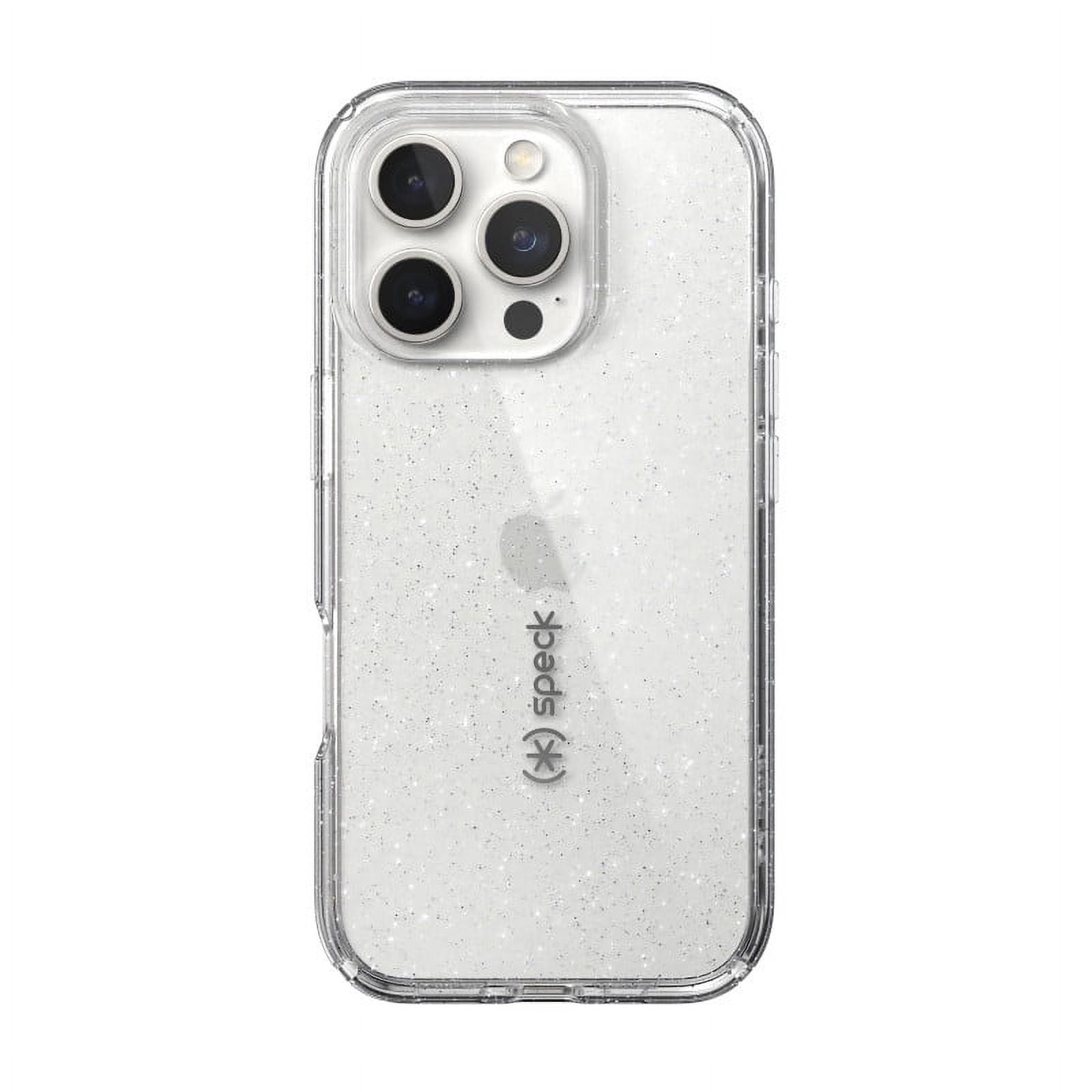 Speck iPhone 16 Pro Gemshell Lux Clear/ Platinum Glitter - Walmart.com