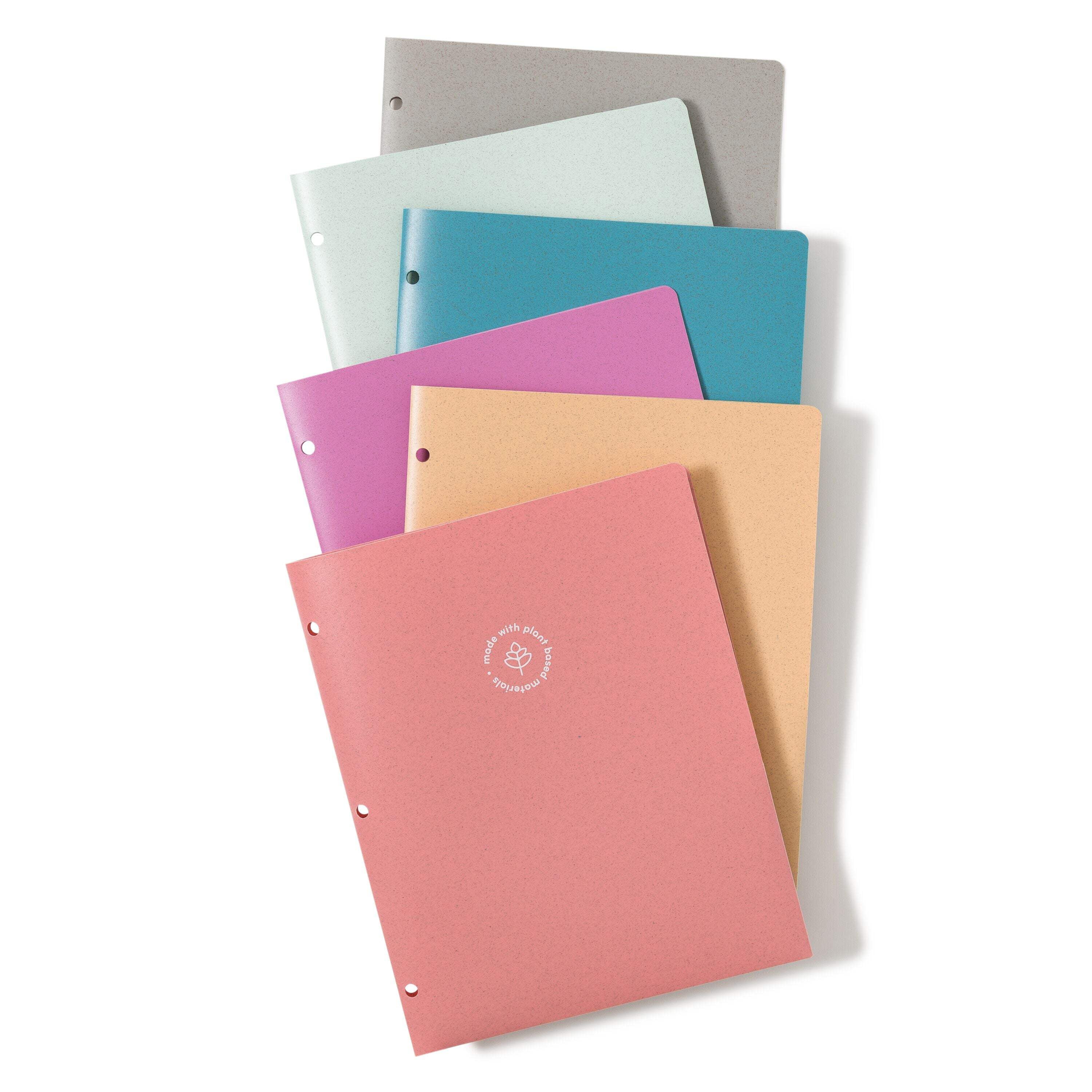 Speckled Bright Poly 2 Pocket 3-Hole Punch Folders, 12 CT Assorted ...