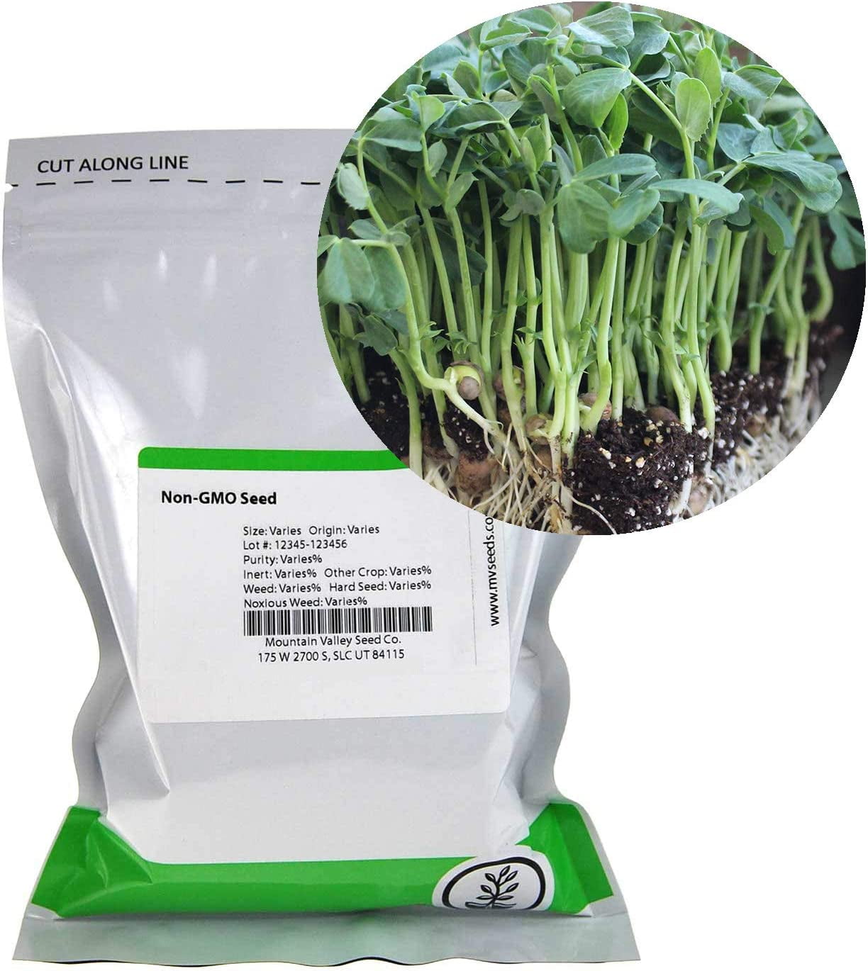 Mountain Valley Seed Company, Speckled Pea Sprouting Seeds, 1 Lb ...