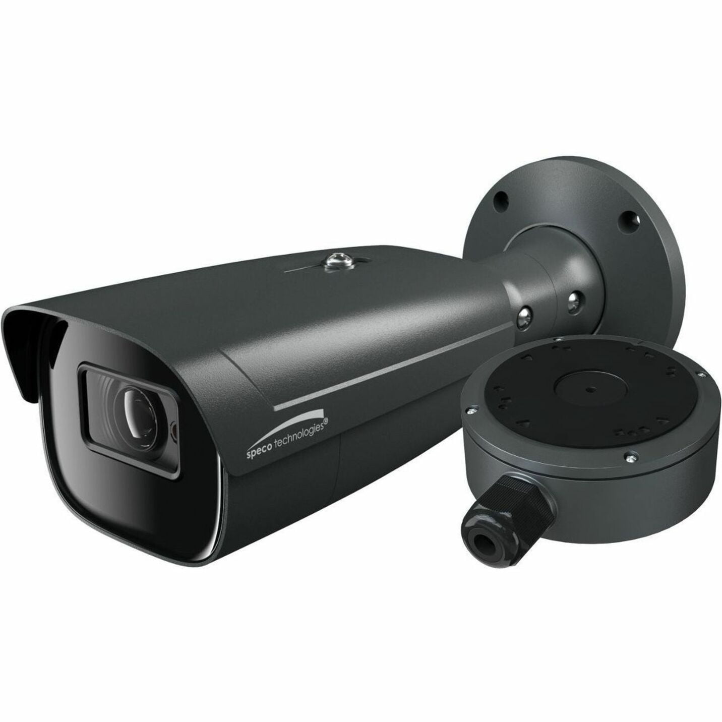 Speco O8FB1M 8 Megapixel 4K Network Camera, Color, Bullet, Dark Gray ...