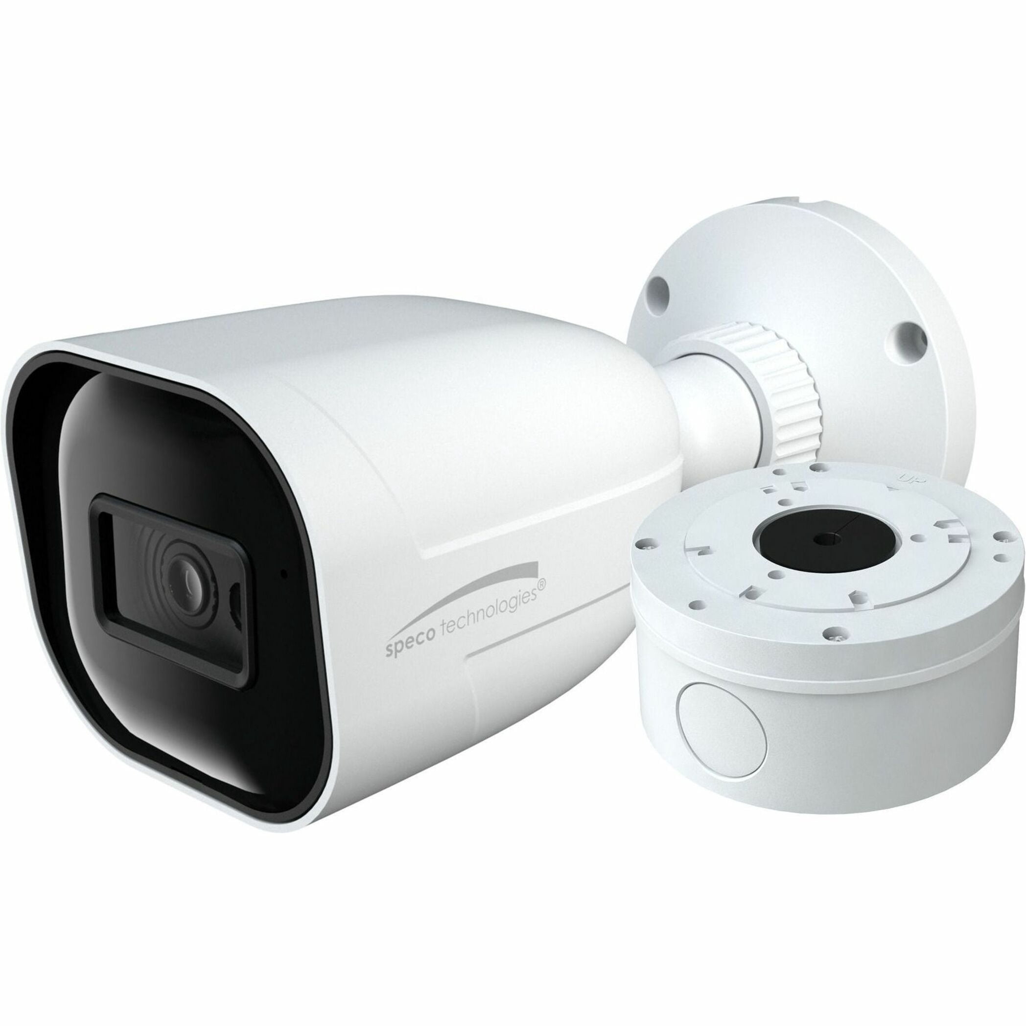 Speco O8VB3 8 Megapixel 4K Network Camera, Color, Bullet, White ...