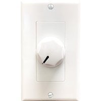 Speco WAT10DW WAT Series 10W 70/25V Wall Plate Volume Control, White ...