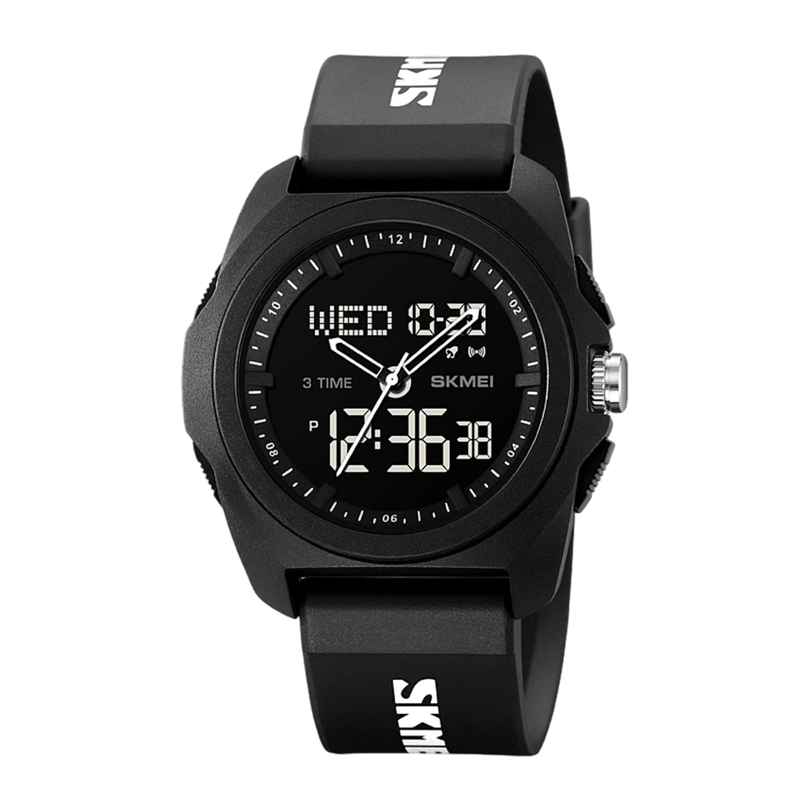 Specollect 1 Pcs Men's Digital Sports Watch Multifunctional Alarm ...