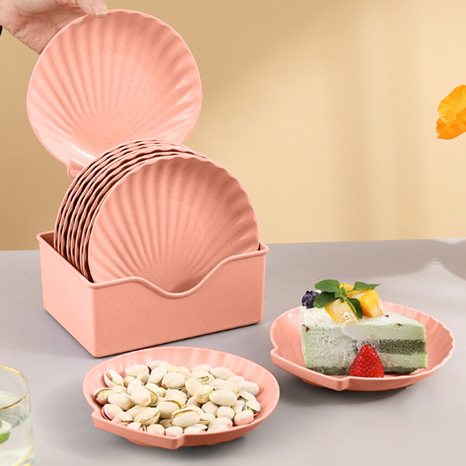 Specollect 10pcs Cutlery Acrylic Banana Split Bowls Ice Cream Dishes ...