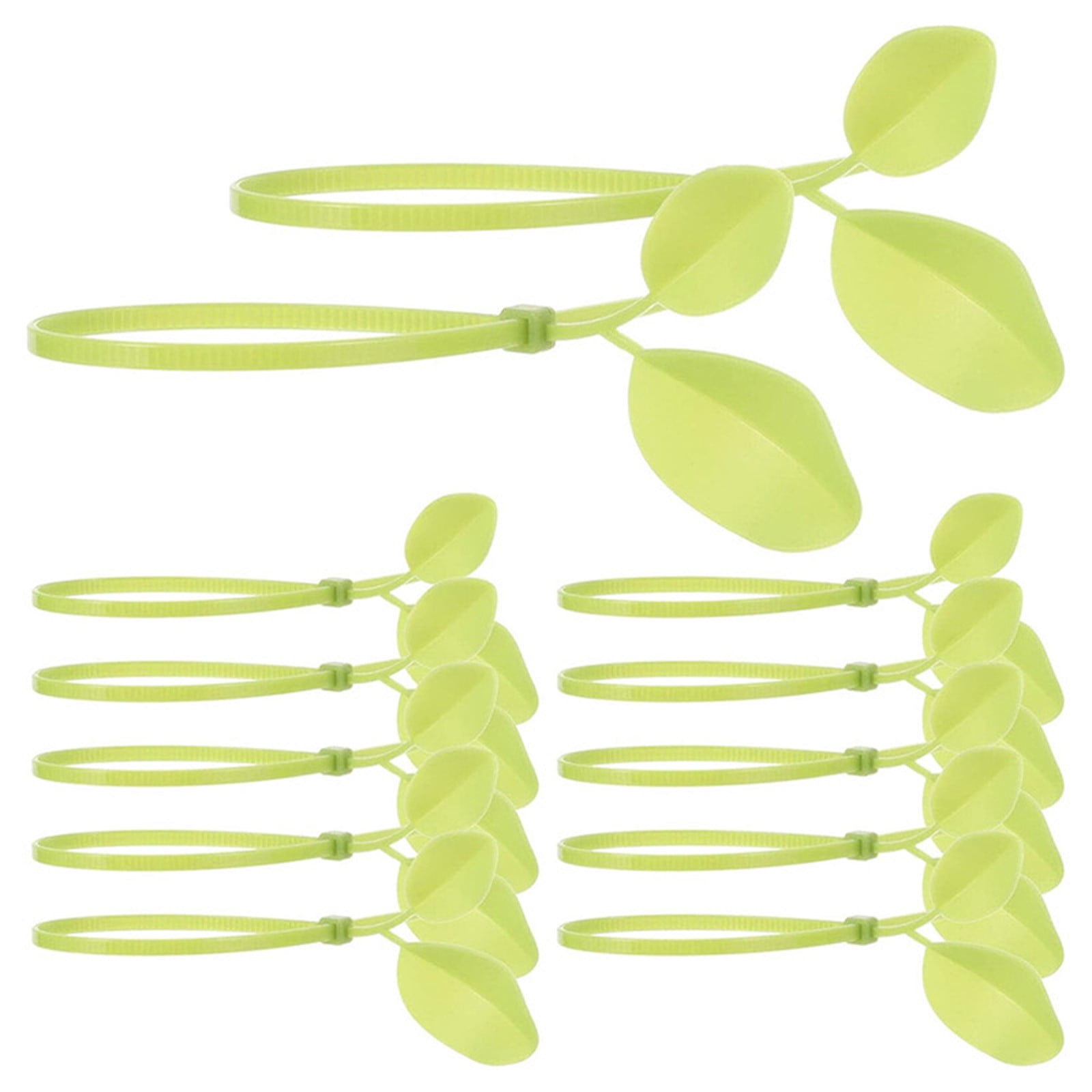 Specollect 150 Pcs Leaf Shaped Nylon Cable Ties for Plants, Locking ...