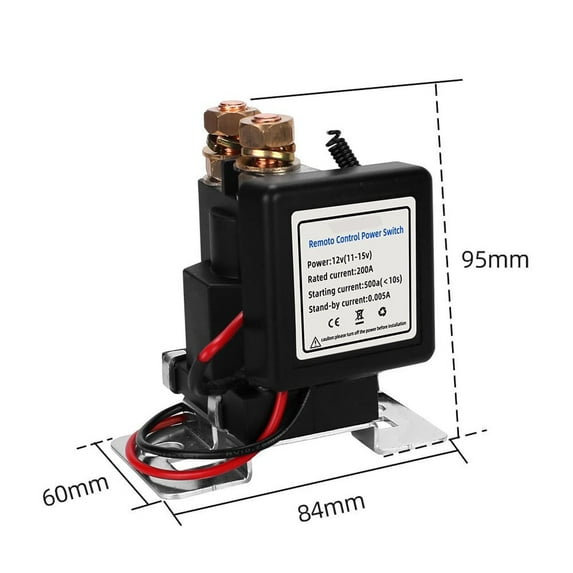 Specollect 3 Pcs Battery Isolator Relay with Remote Control - Anti ...