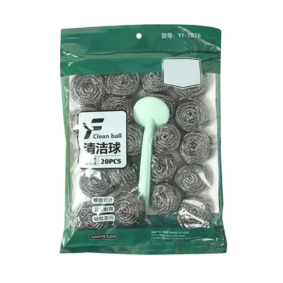 Specollect 3 Pcs Stainless Steel Cleaning Ball Set of 12 with 1 Handle ...