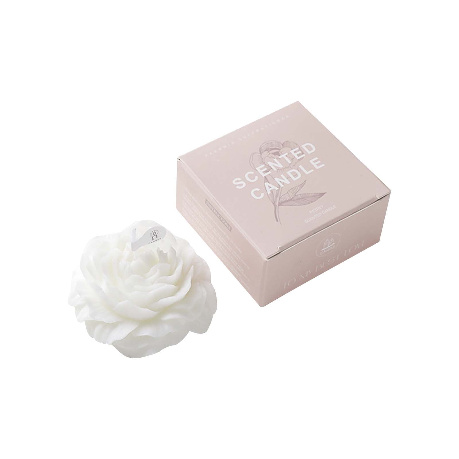 Specollect 4 Pack Peony Flower Shape Candles for Women - Aromatic ...