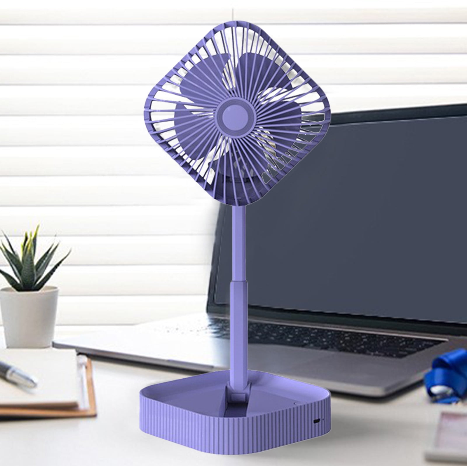 Specollect 4Pcs Portable Standing Oscillating Fan with Remote-1200Mah ...