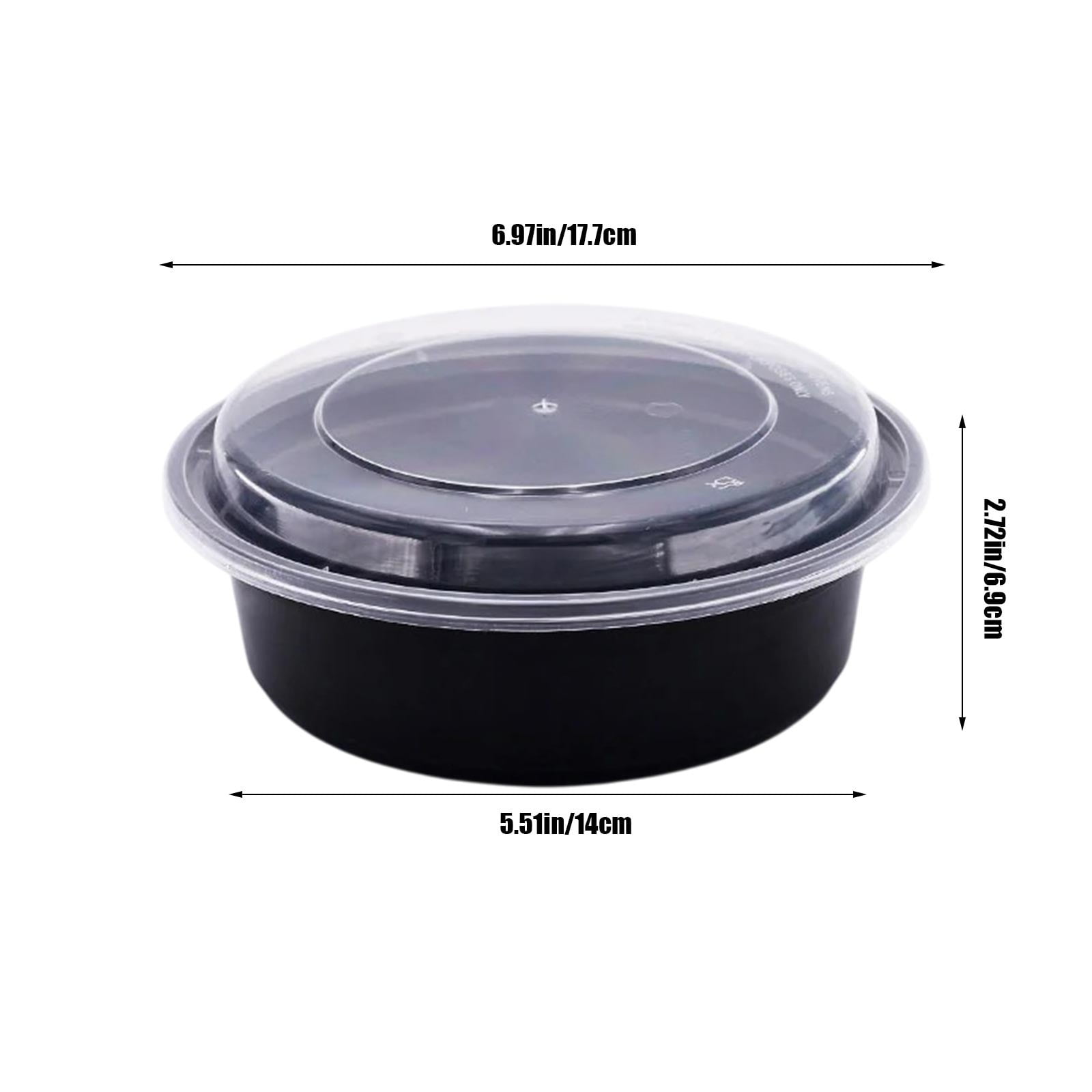 Specollect 50Pcs Packaging Box Round Meal Prep Food Storage Containers ...