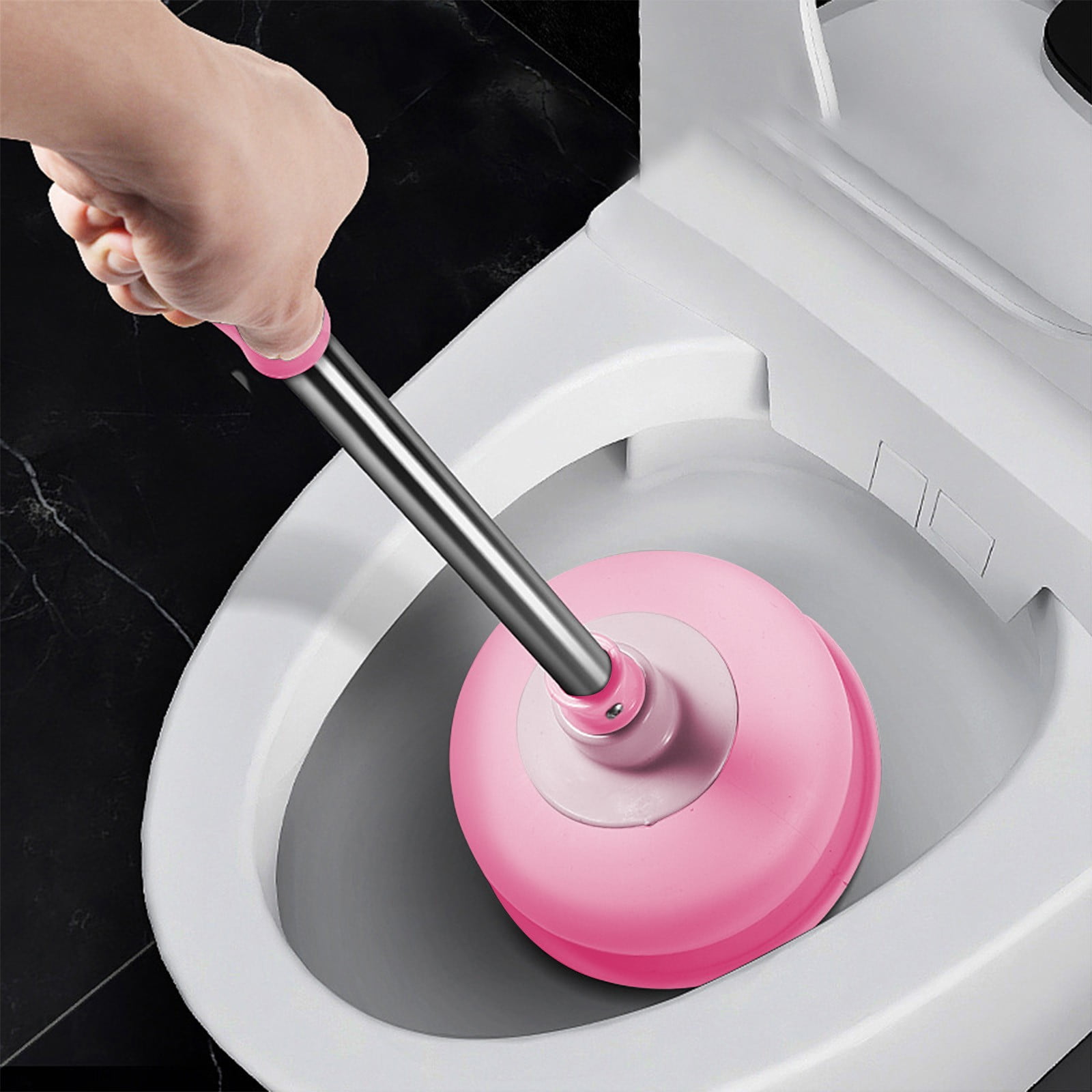 Specollect 5Pcs 2 in 1 Toilet Plunger and Brush Set，Extended Handle ...