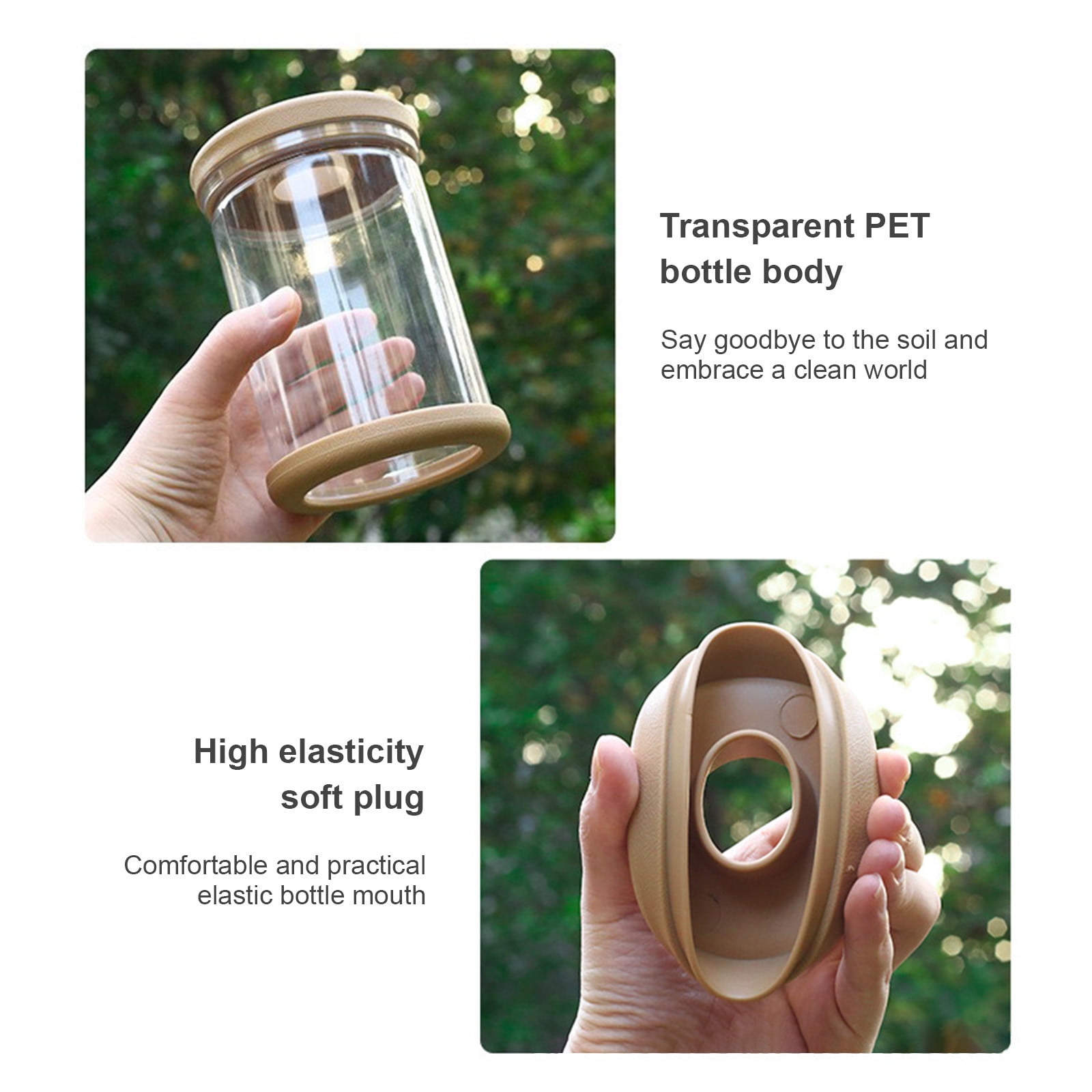 Specollect Clearance 1 Packs Clear Planter Pot with Tray, Orchid Pot ...