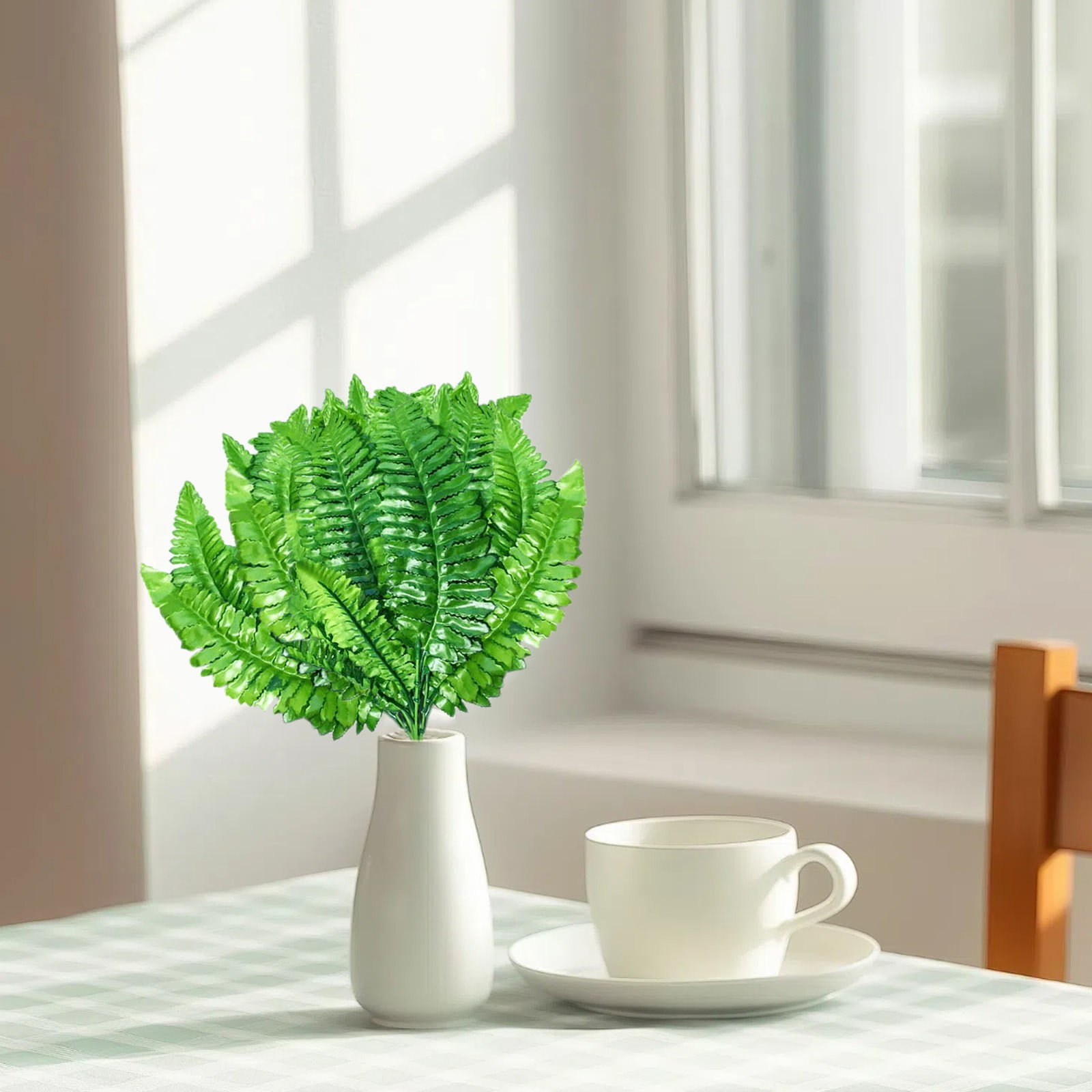 Specollect Clearance 12Pcs Artificial Hanging Ferns Plants Fake Hanging ...