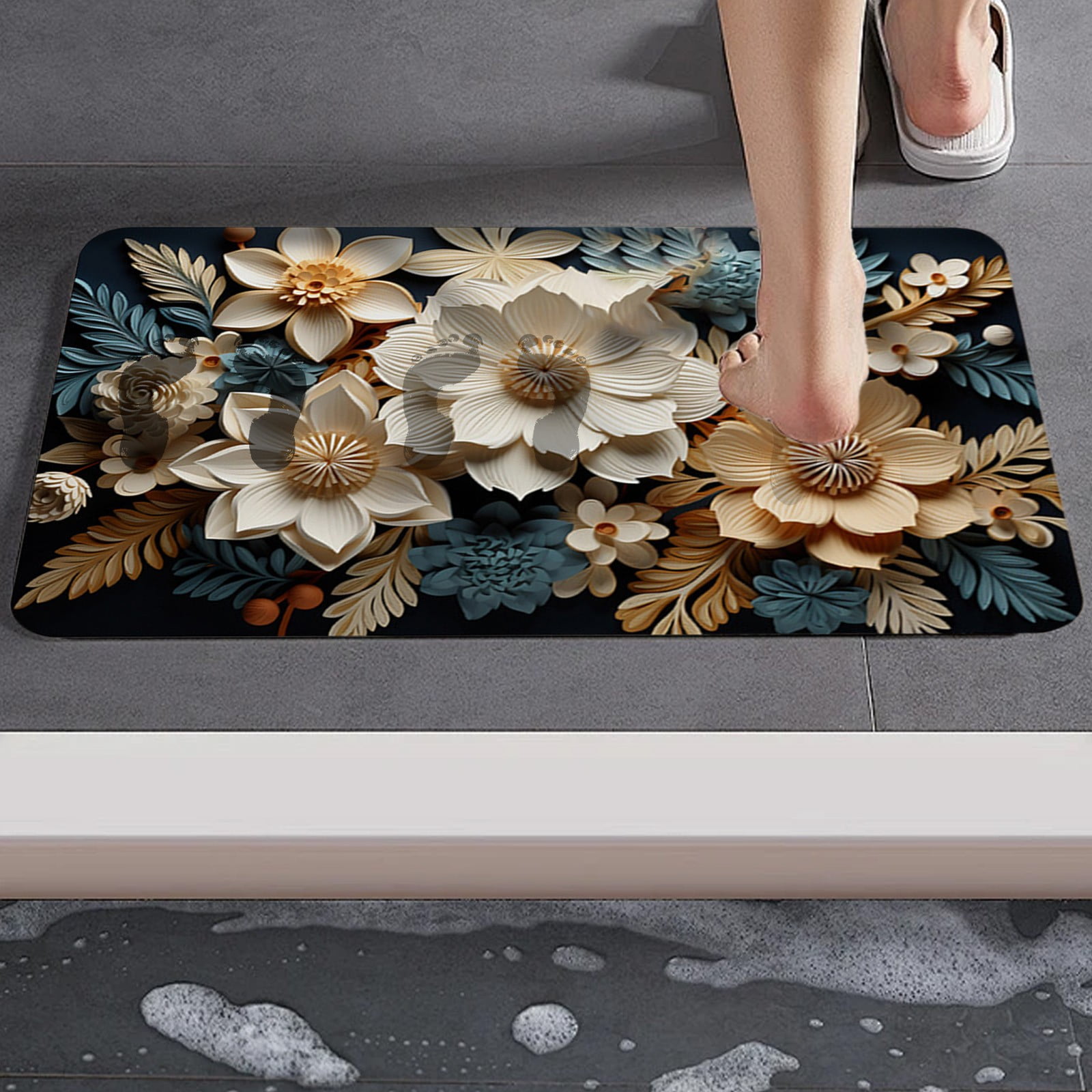Specollect Clearance 2 Diatomite 3D Mat – Soft Flower Design for ...