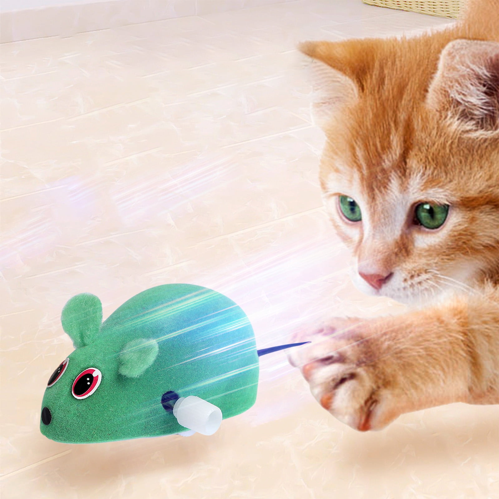 Specollect Clearance 2 Pcs Company Wind-Up Mouse Racing Mouse Plush ...