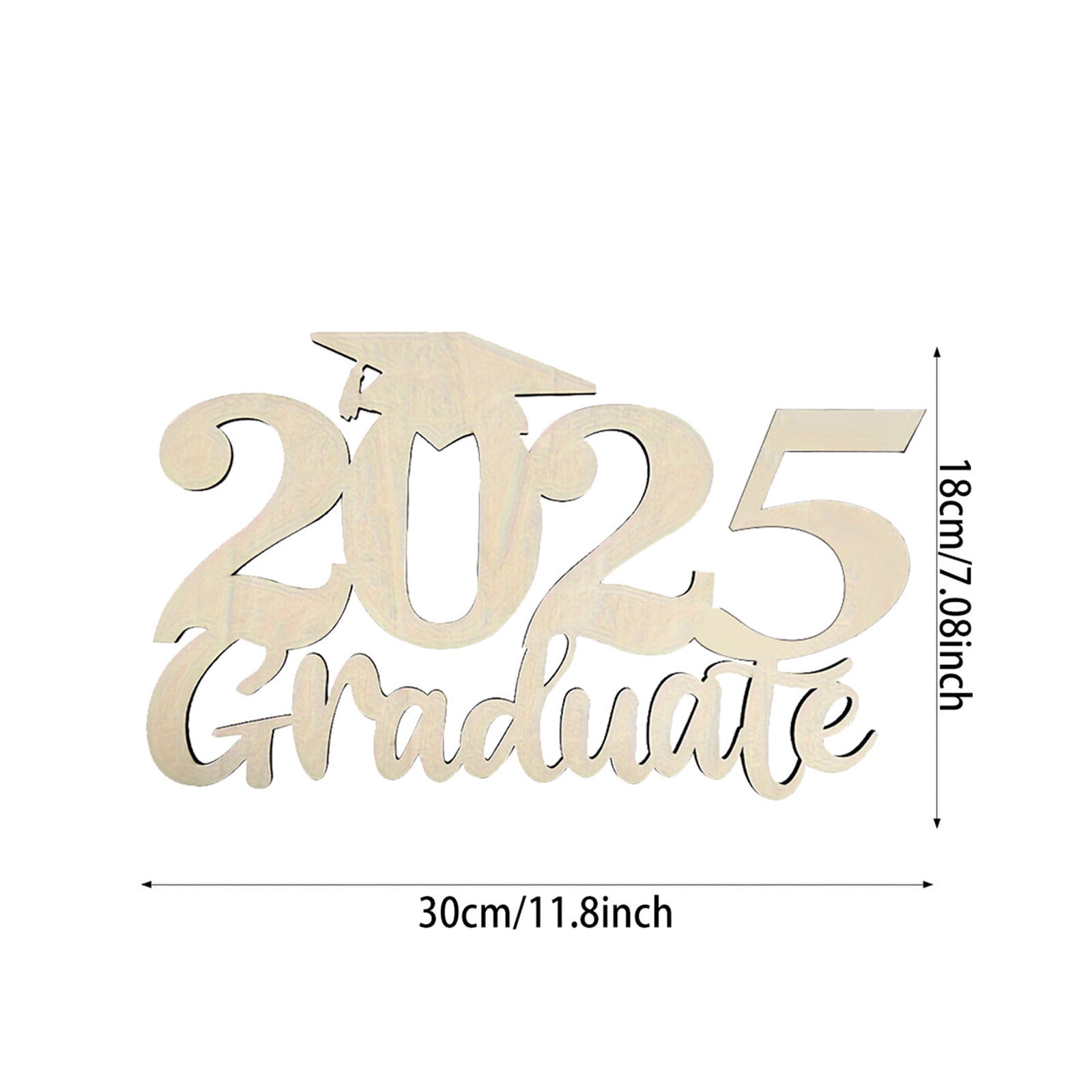 Specollect Clearance 2Pcs Graduation Party 2025 Wooden Sign Graduation ...