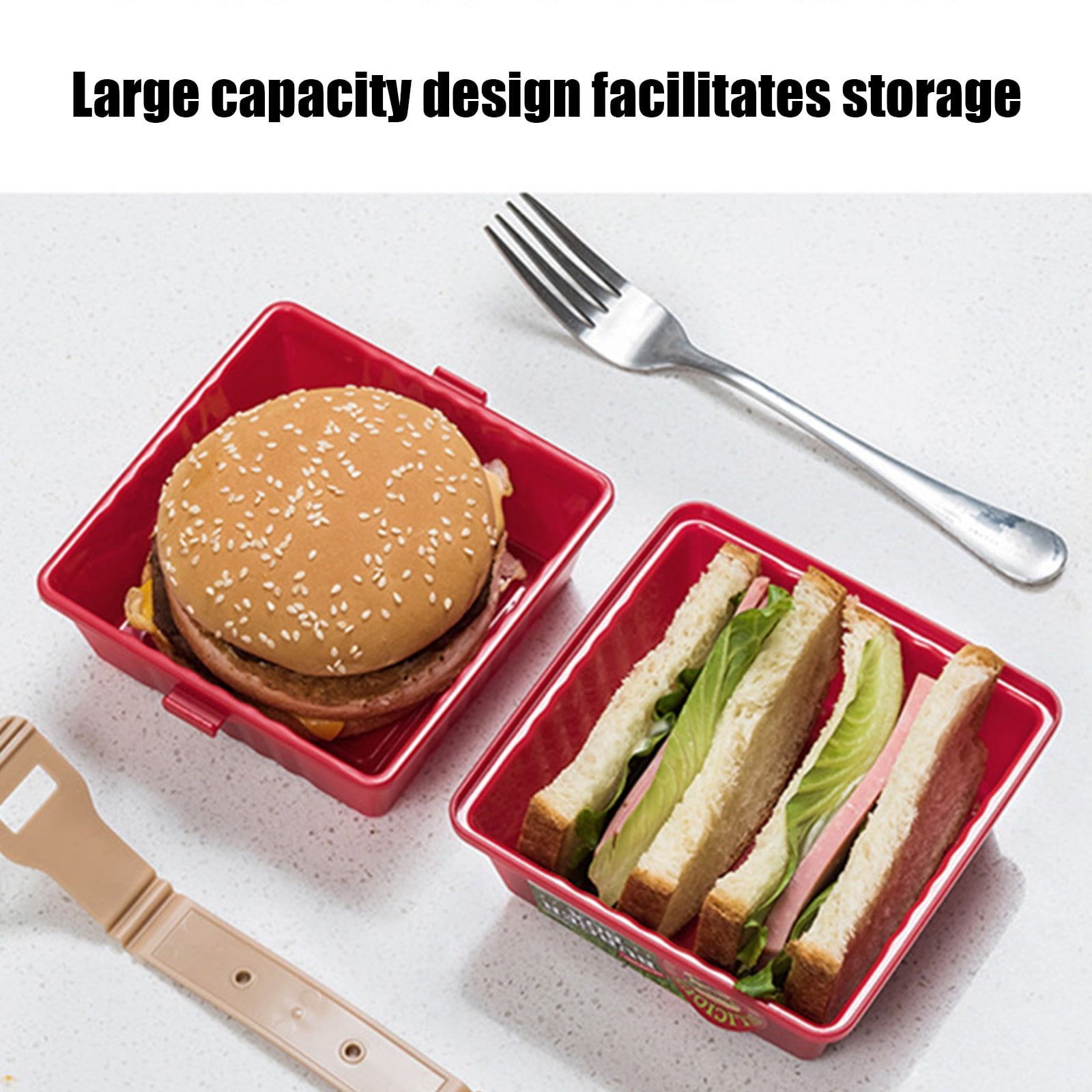 Specollect Clearance 2Pcs Portable Bento Box Stackable Lunch Container ...