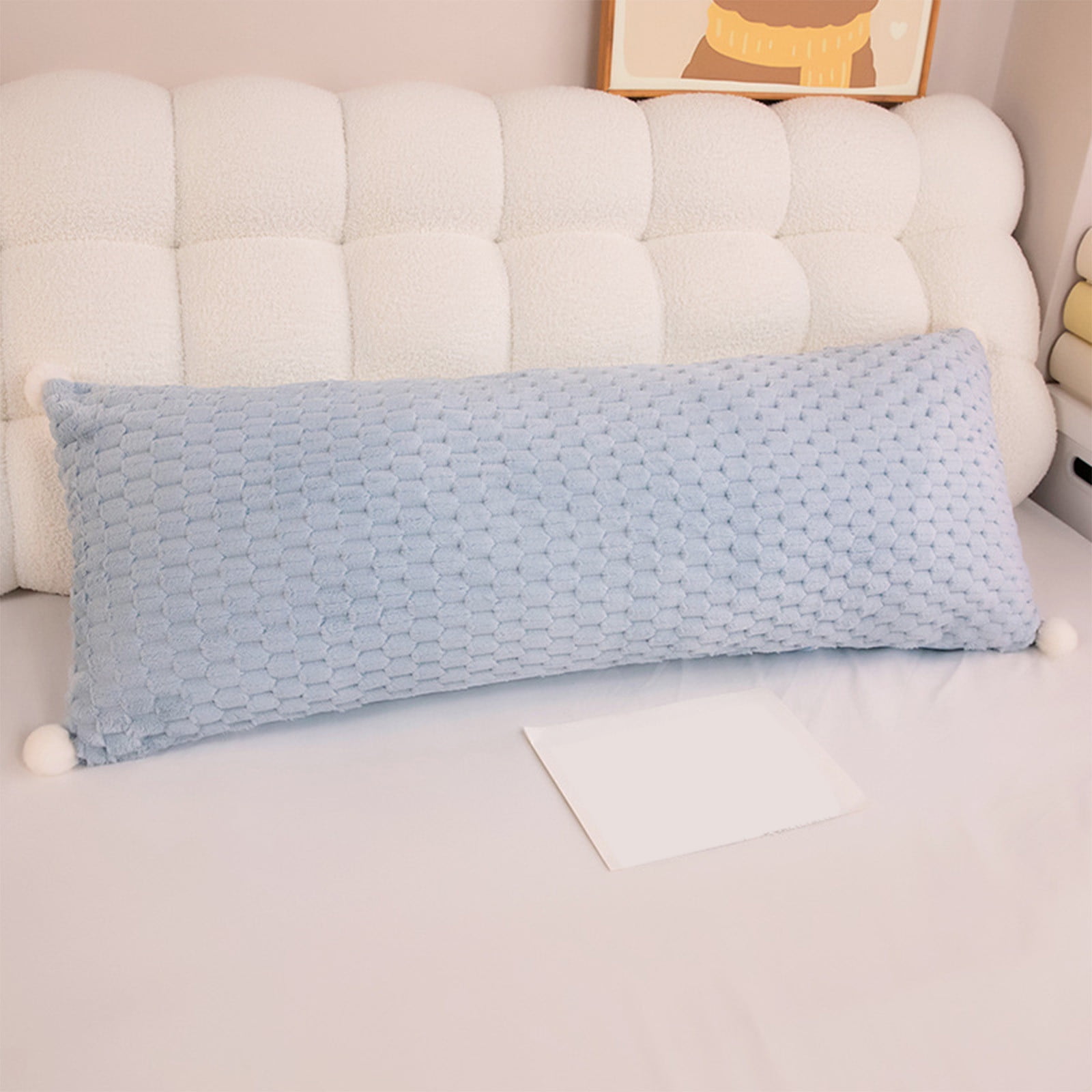 Specollect Clearance 2Pcs Soft Velvet Body Pillow for Bed,Memory Foam ...