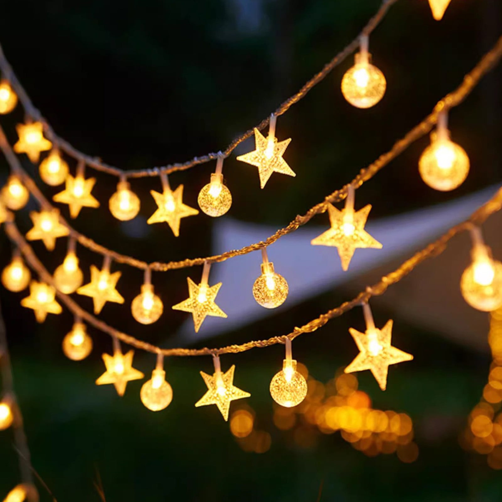 Specollect Clearance 2Pcs Star String Lights Battery Operated - Star ...