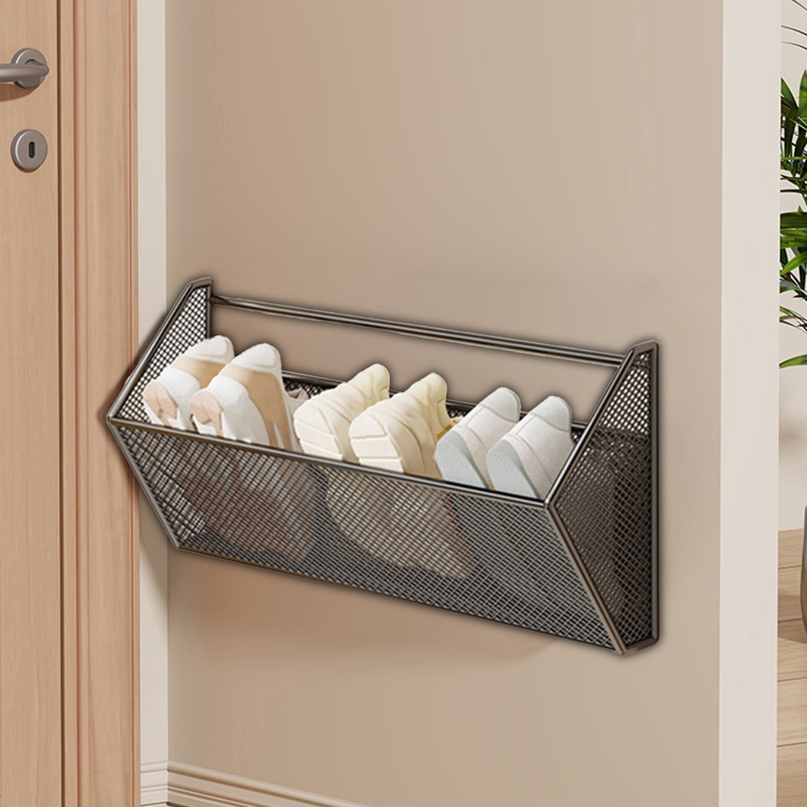 Specollect Clearance 3 Non-Perforated Wall Mounted Mesh Shoe Rack ...