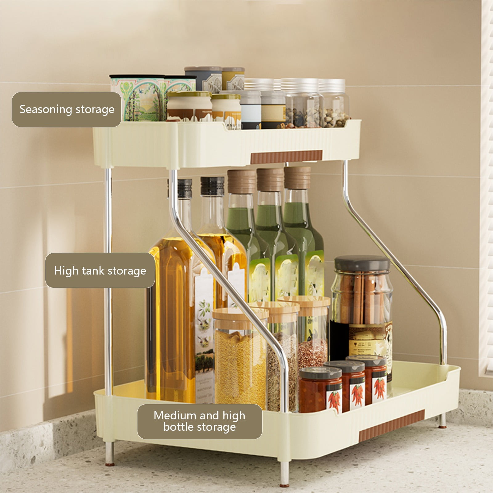 Specollect Clearance 3 Pcs Kitchen Spice Rack Organizer for Cabinet ...