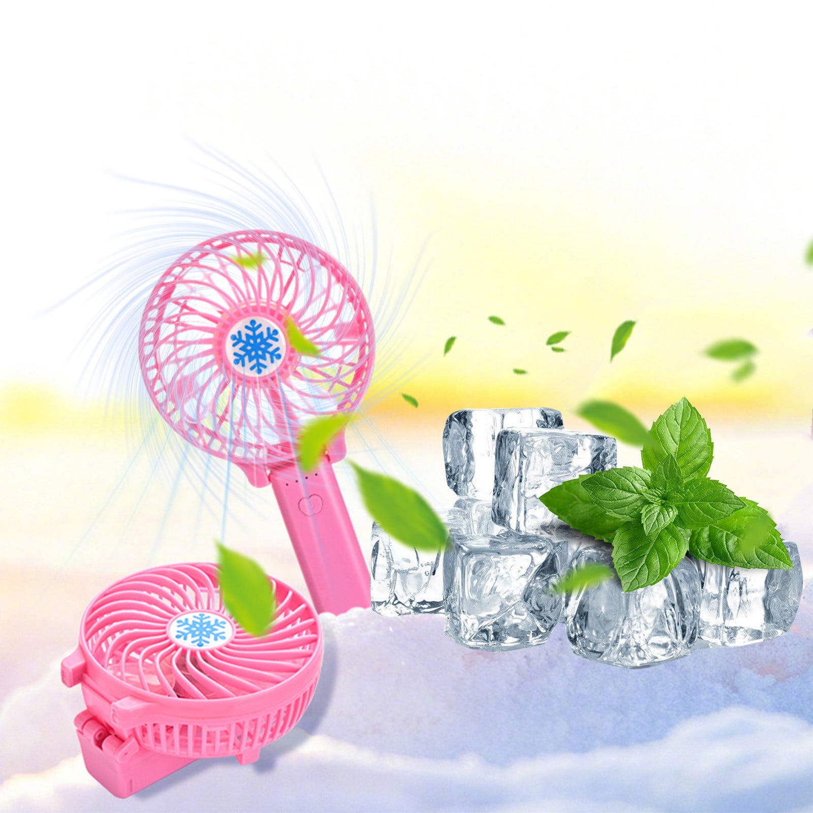 Specollect Clearance 3 Pcs Rechargeable Handheld Fan, Mini Portable ...