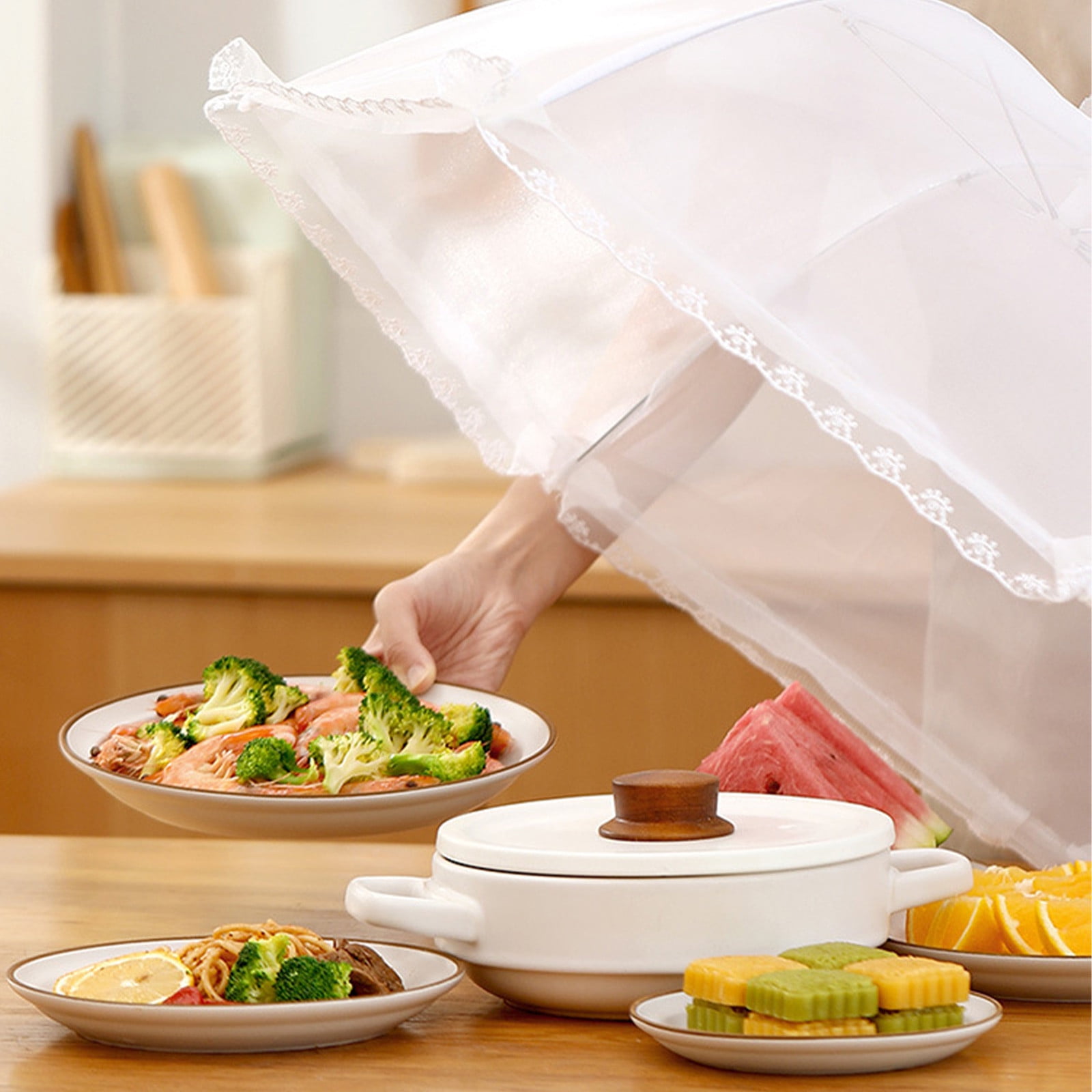 Specollect Clearance 3Pcs Foldable Pop-Up Mesh Food Covers, Umbrella ...