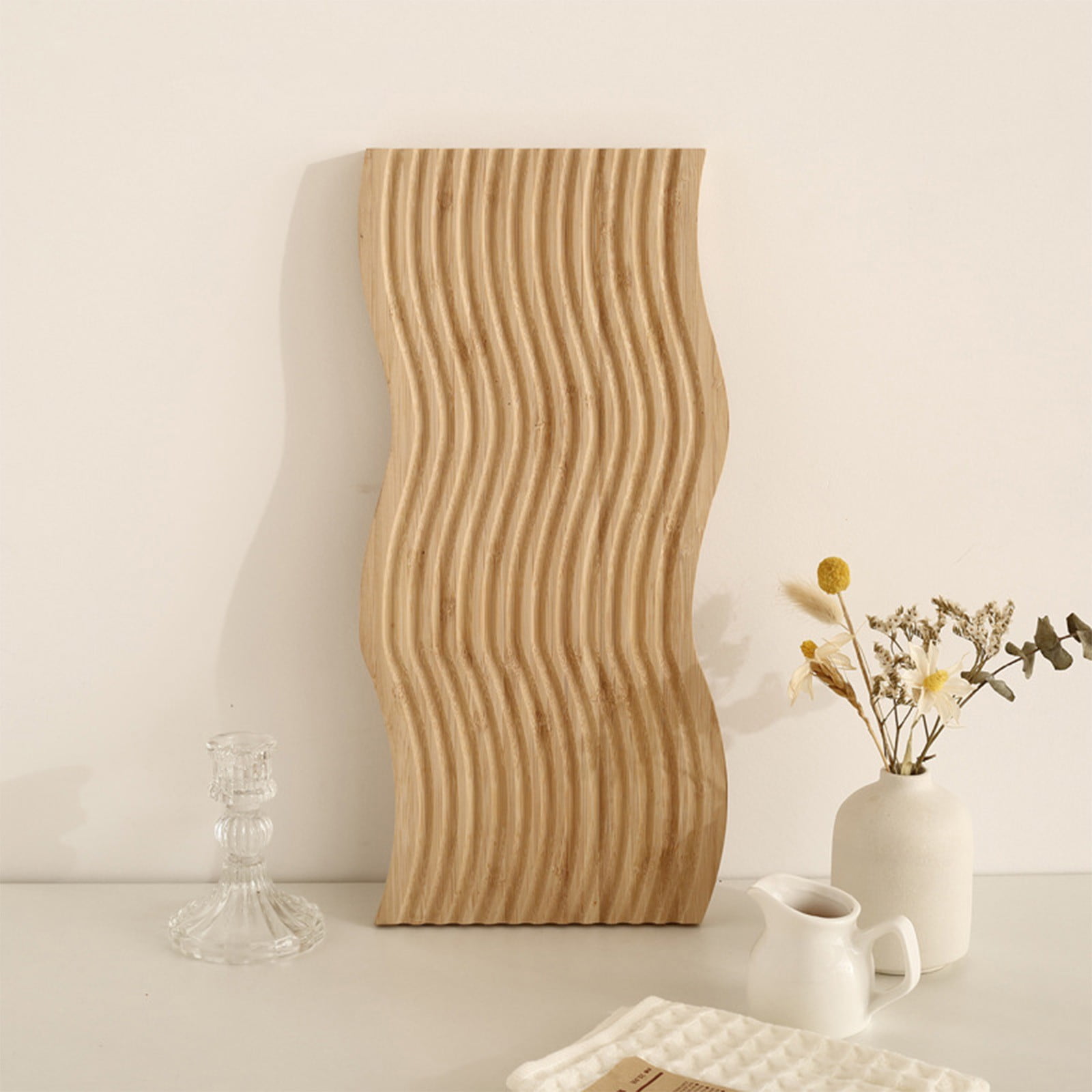 Specollect Clearance 3Pcs Wooden Wave Shape Decorative Serving Trays ...