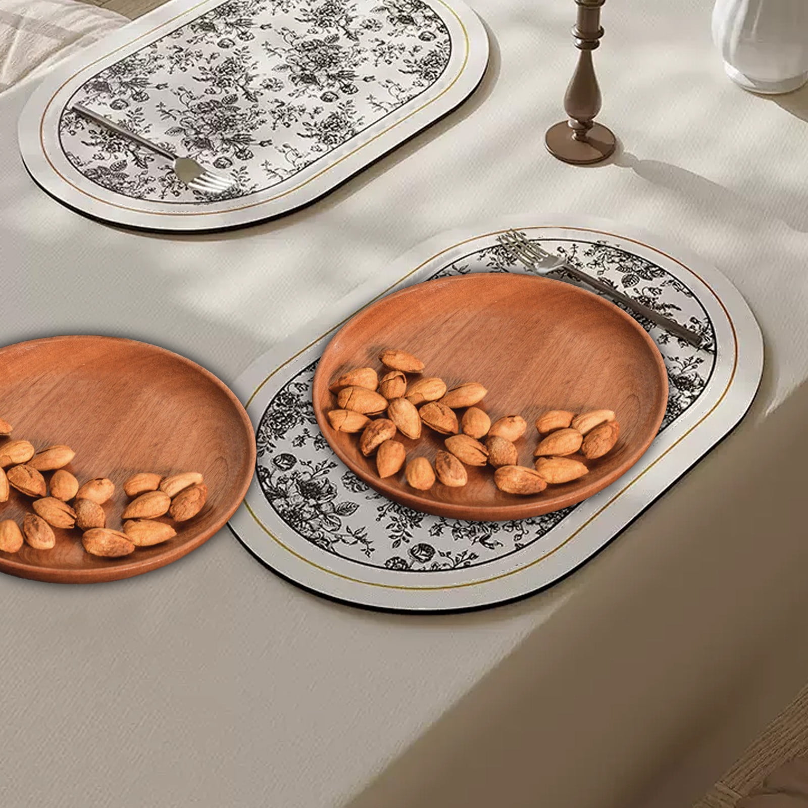 Specollect Clearance 4Pcs Natural Wood Platter - for Display Fruit ...