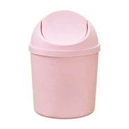 Superio 1.25 Gal Mini Plastic Trash Can with Swing Top Lid Small Waste ...