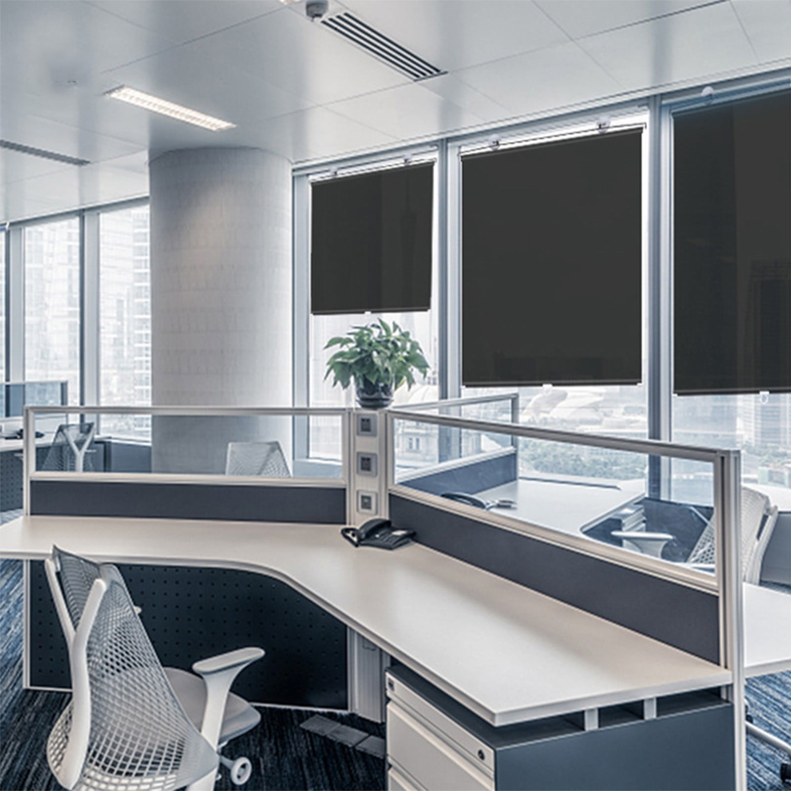 Specollect No Drilling Blind Retractable Heat Protection Window Pleated ...