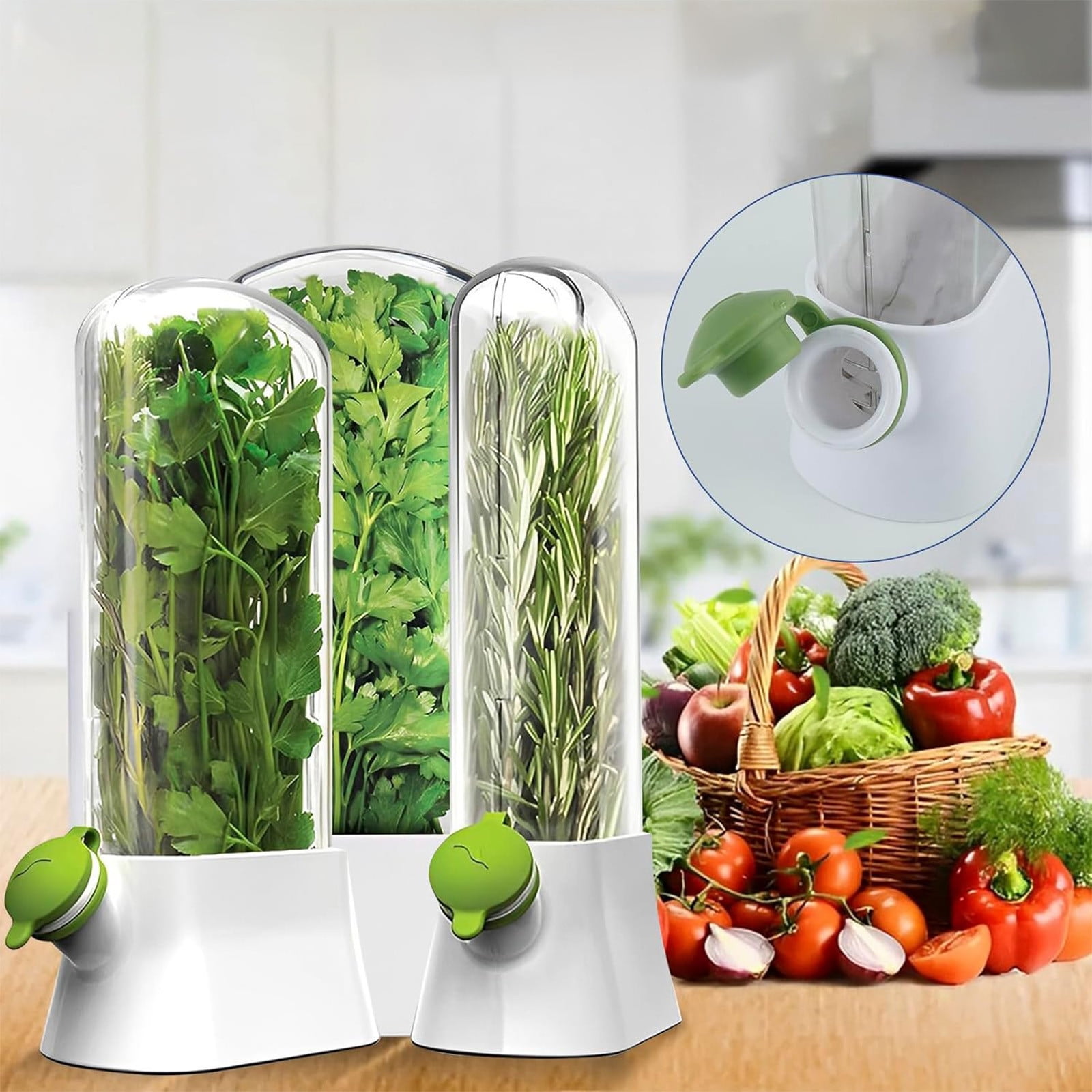 Specollect Herb Saver for Refrigerator, Herb Saver Pod, Vegetable ...