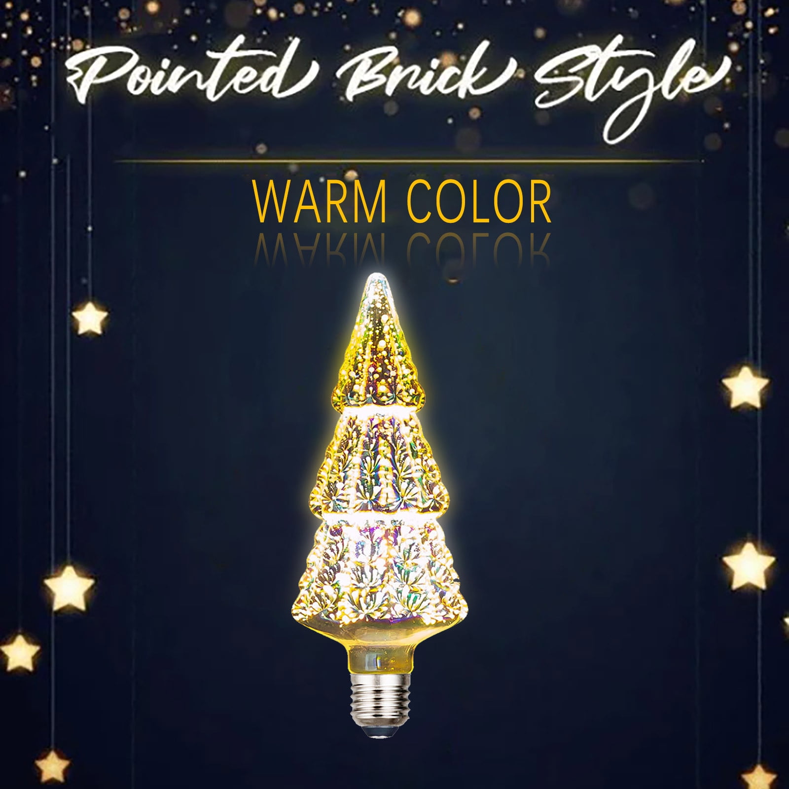 Specollect Infinite 3D Firework Effect LED Light Bulb, E26 Base A19 2W ...