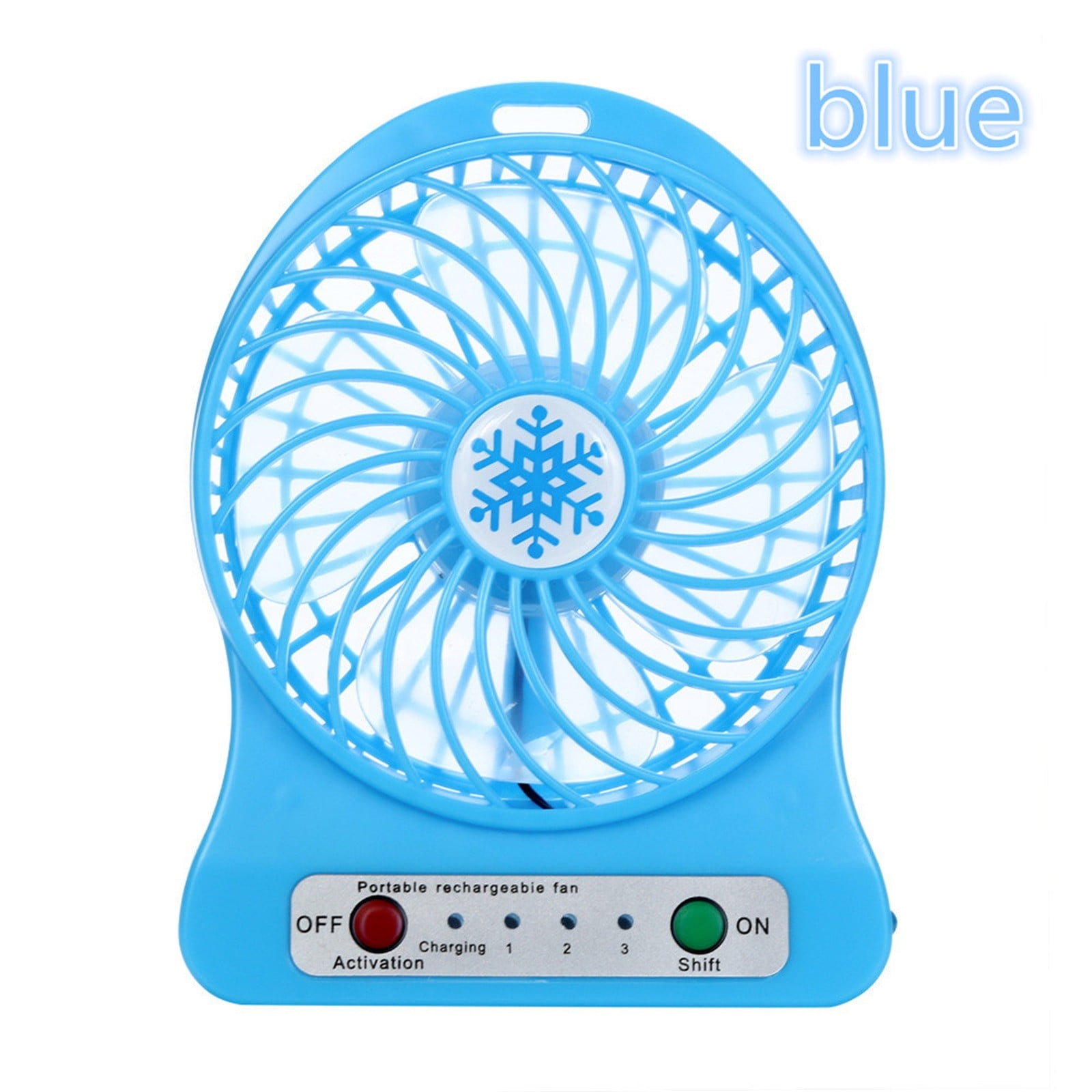 Specollect Mini Desk Fan Portable Rechargeable LED Light Fan Cooler USB ...