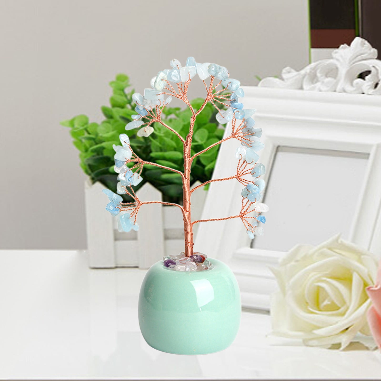 Specollect Natural Crystal Tree Stone Bonsai Tree Good Luck Wealth ...