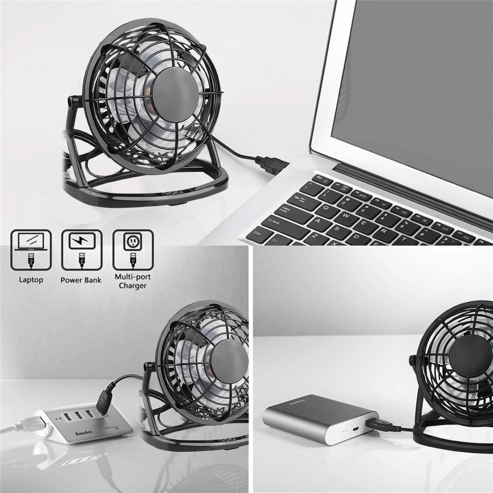 Specollect Portable Clip Fan Battery Operated,Rechargeable Mini Table ...