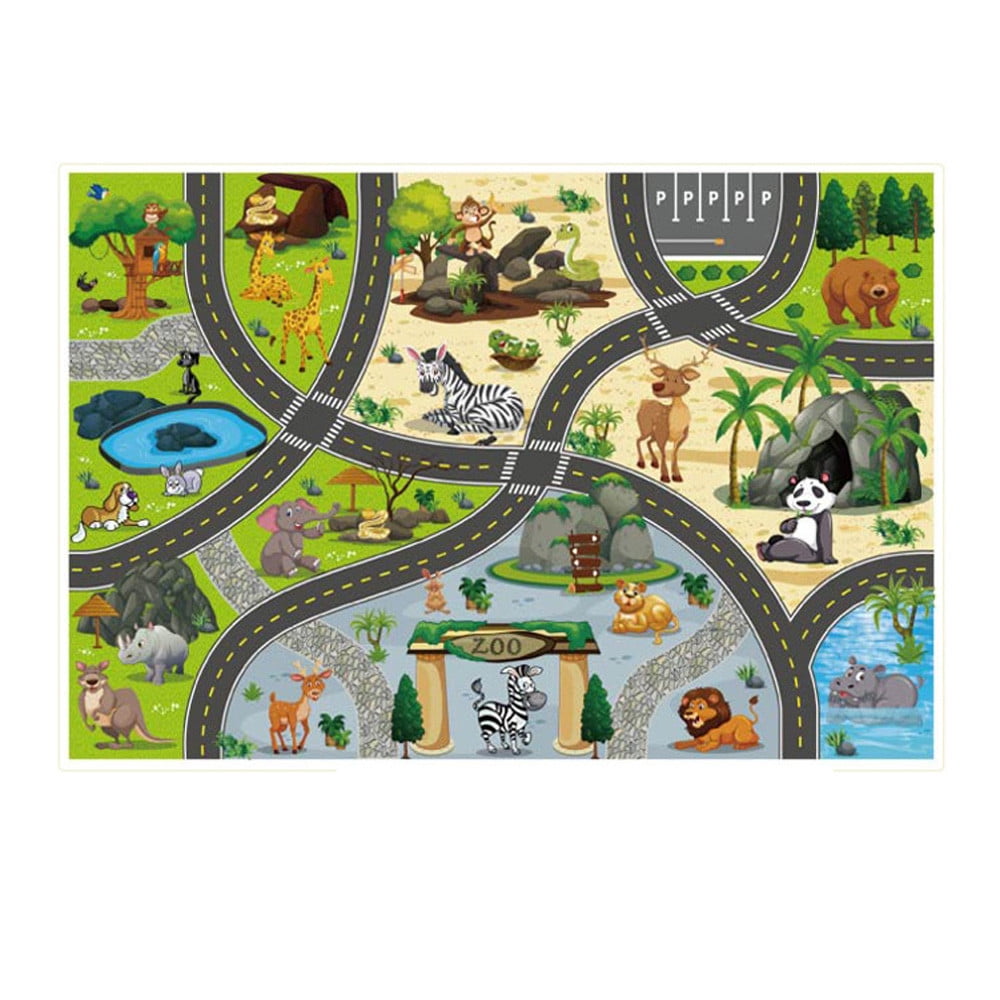 Aooww Thicker Reversible Foldable Baby Play Mat,Waterproof Foam Floor ...